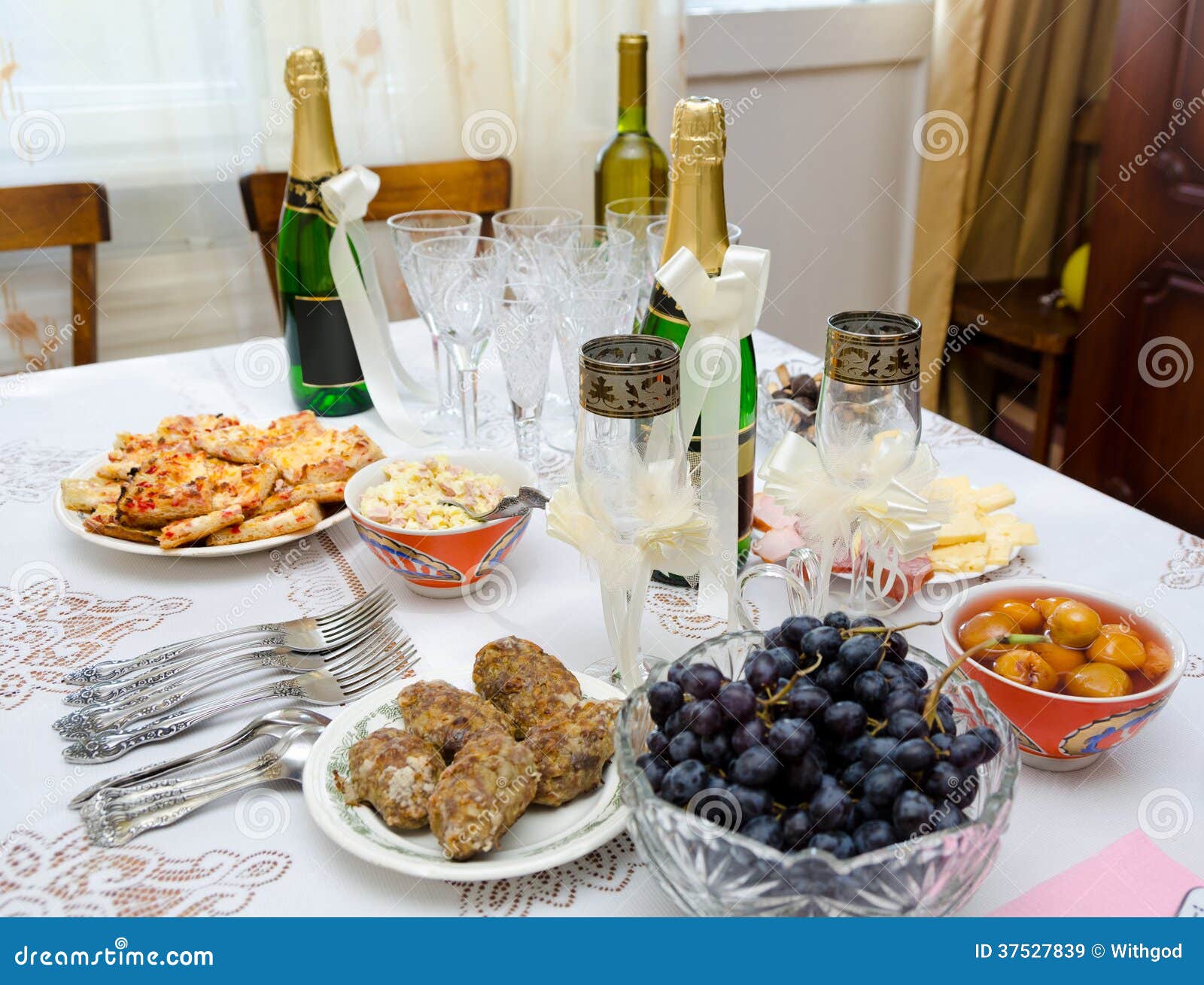 Festive snacks stock image. Image of indoors, occasion - 37527839