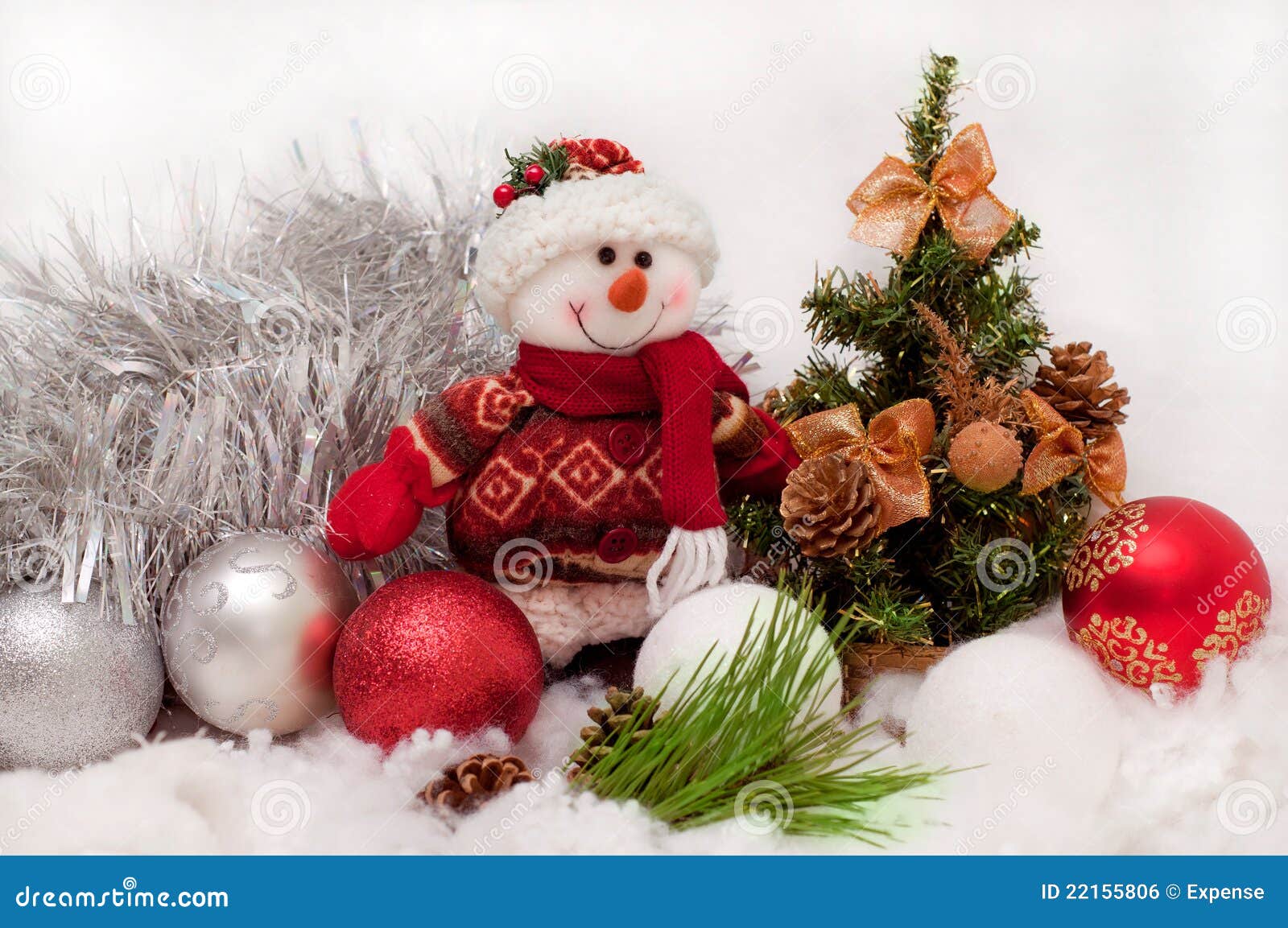 Festive snowman stock photo. Image of mood, bump, christmas - 22155806