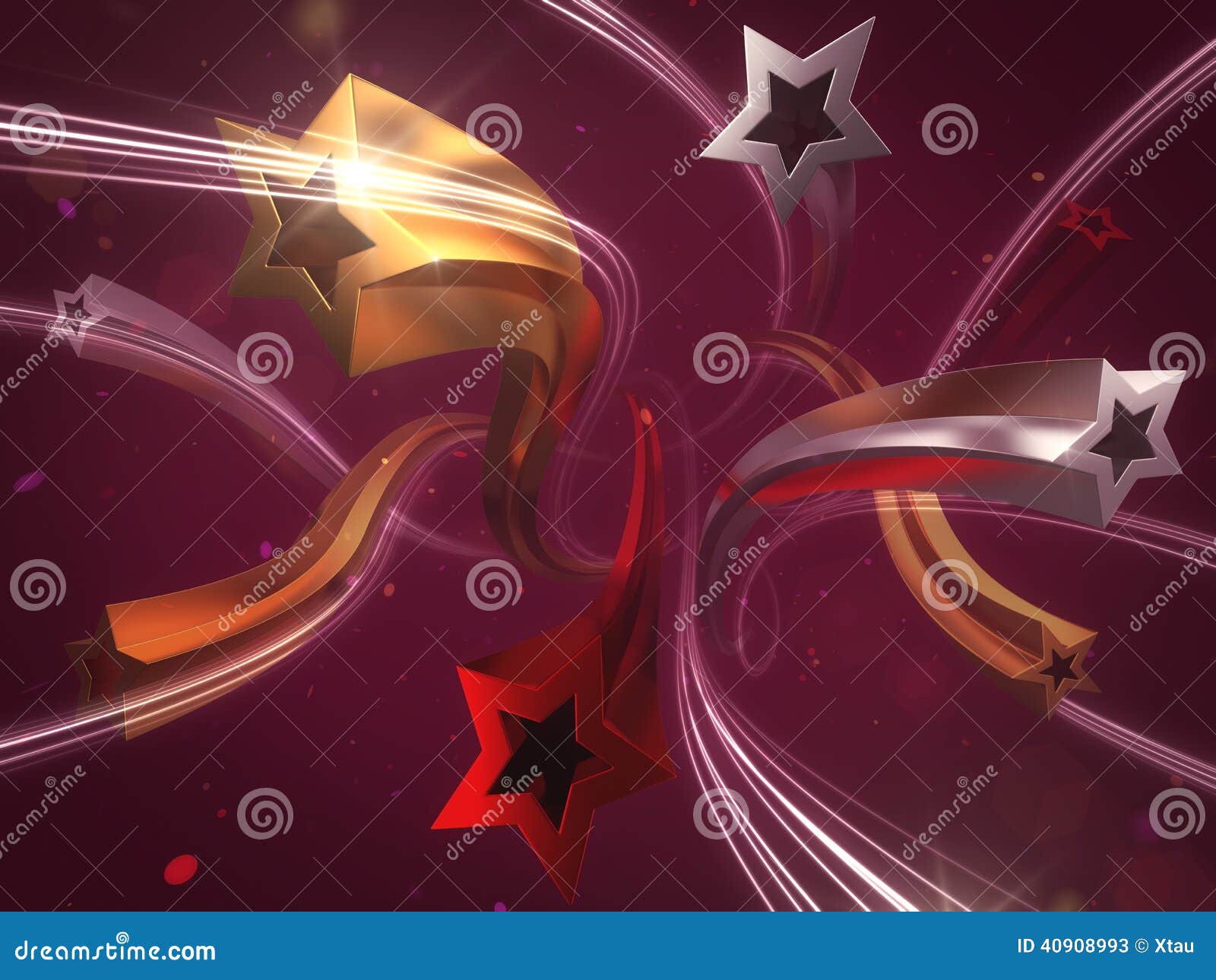 Festive Stars stock illustration. Illustration of scattering - 40908993