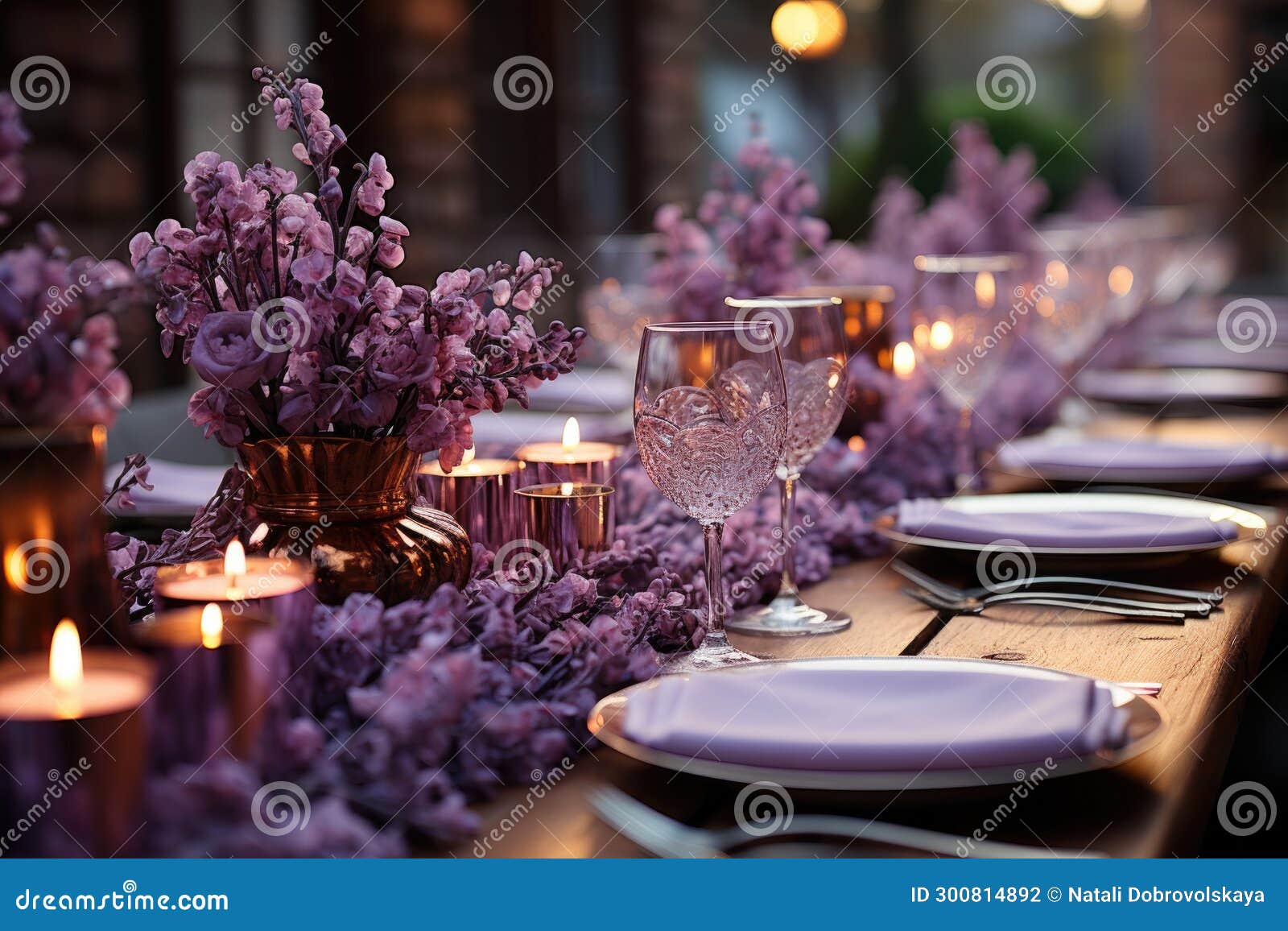 Festive Table Dressing in Spring Colors,ready for Event Celebration ...