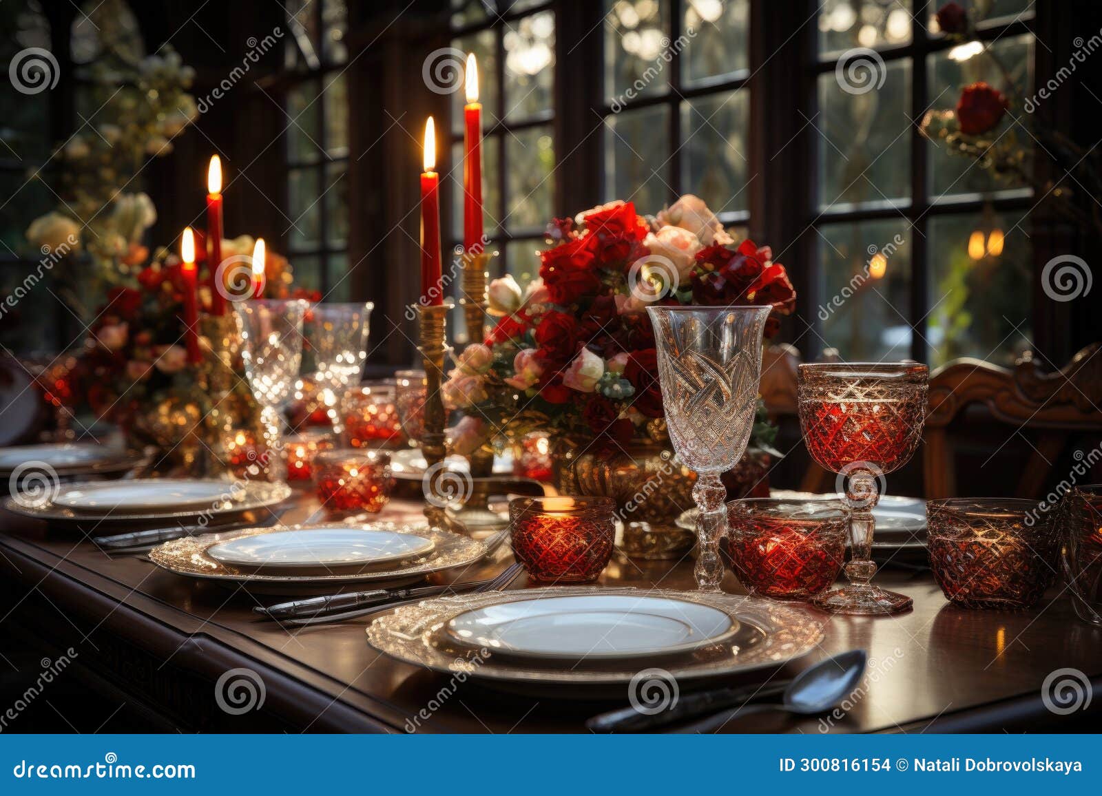 Festive Table Dressing in Spring Colors,ready for Event Celebration ...