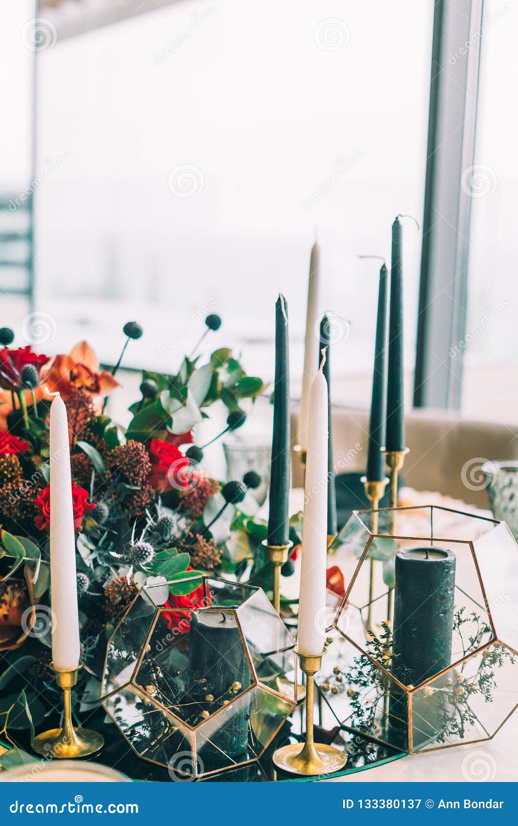 Festive Table Layout Closeup. Festive Decor. Table Decor. Table Layout ...