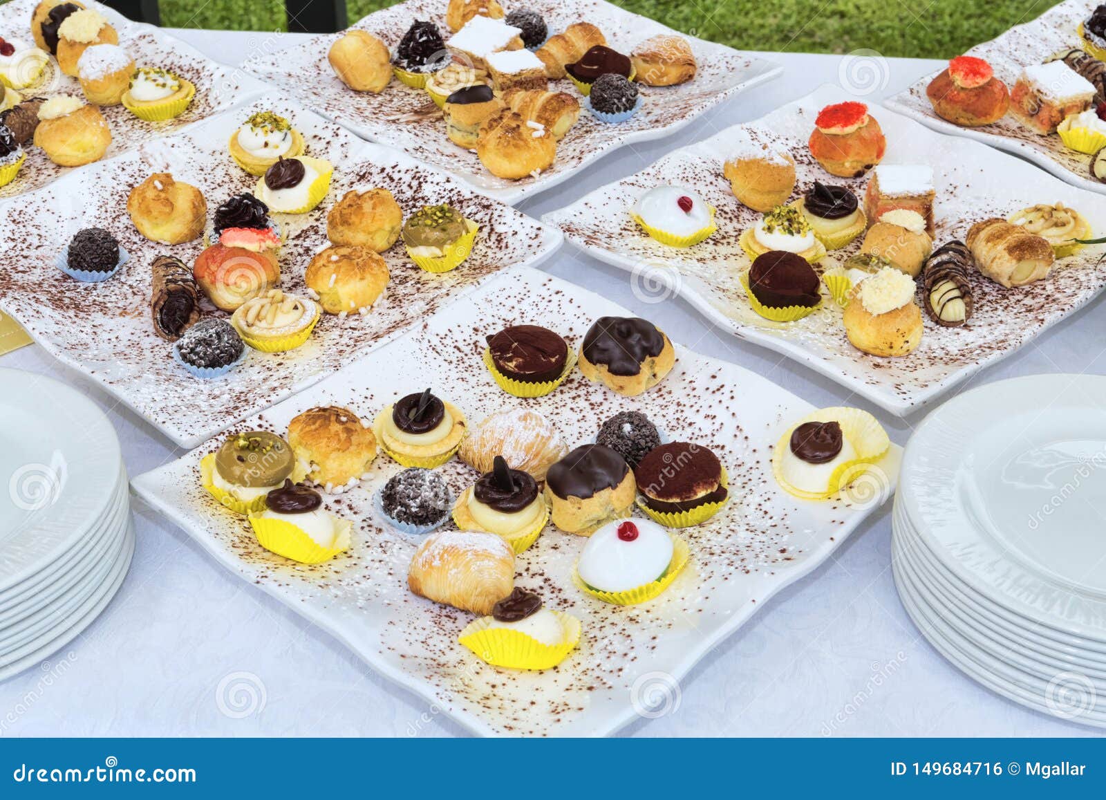 Festive Table with Many Assorted Pastries for a Tasty Celebration ...