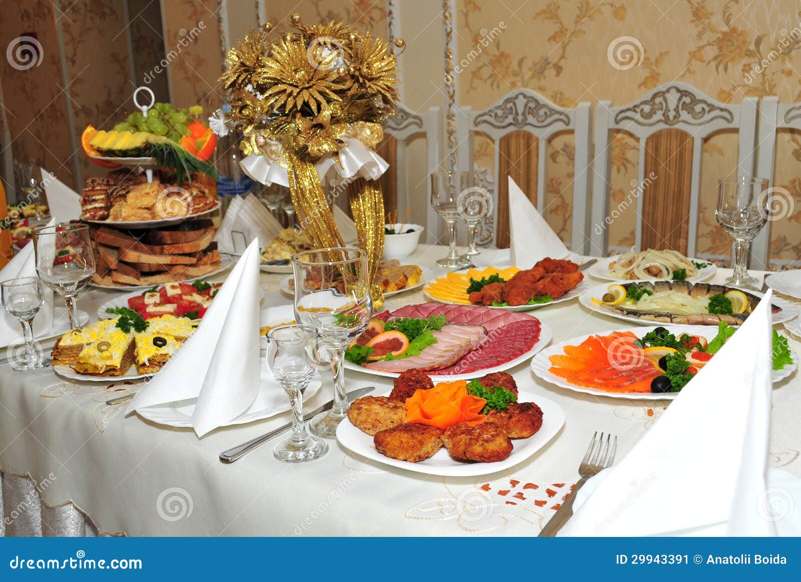 Festive table stock image. Image of tableware, invited - 29943391