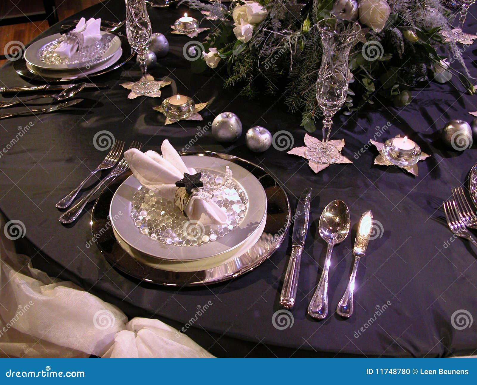 Festive table setting 2 stock photo. Image of banquet - 11748780