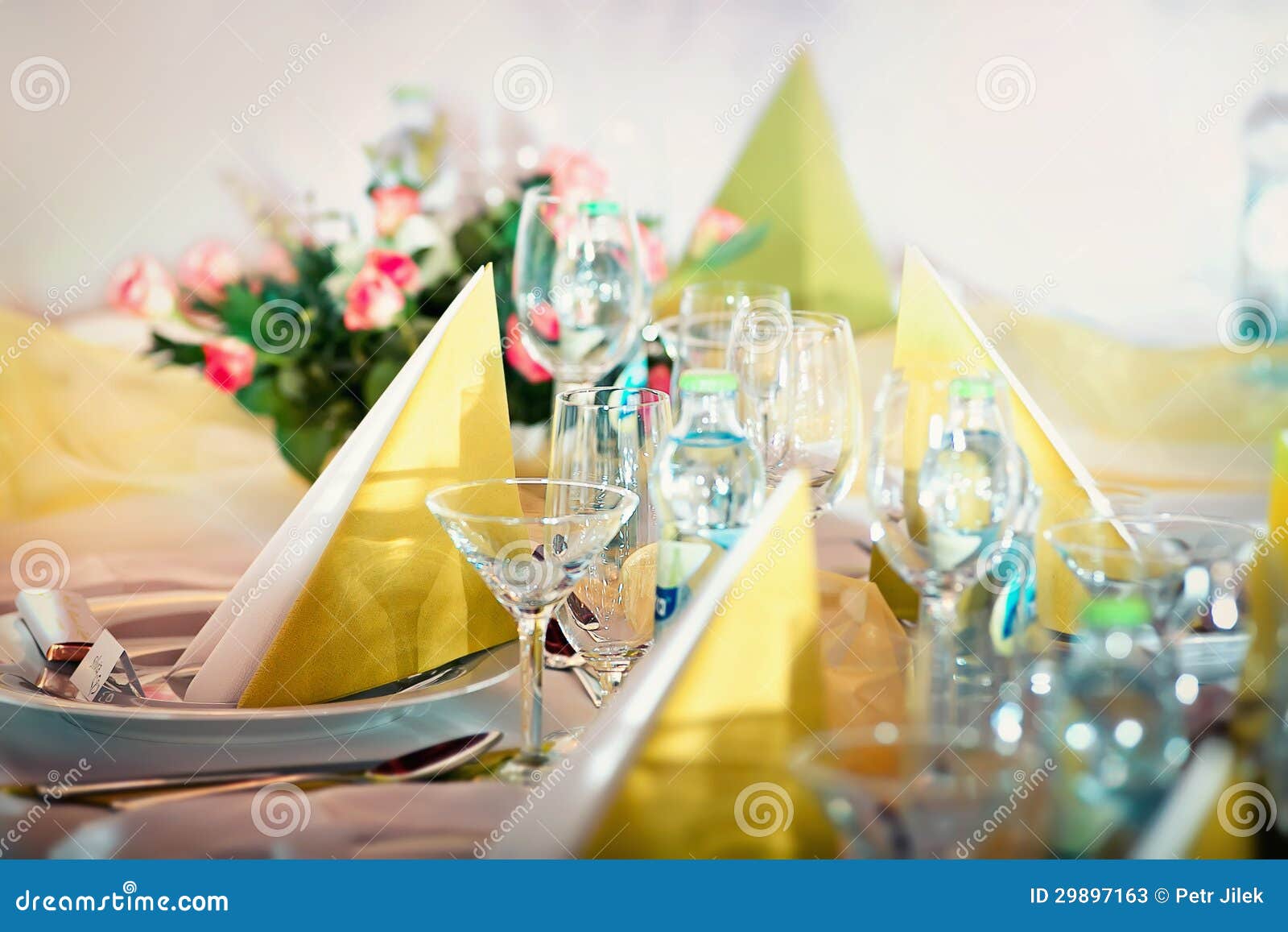 Festive table setting stock image. Image of catering - 29897163