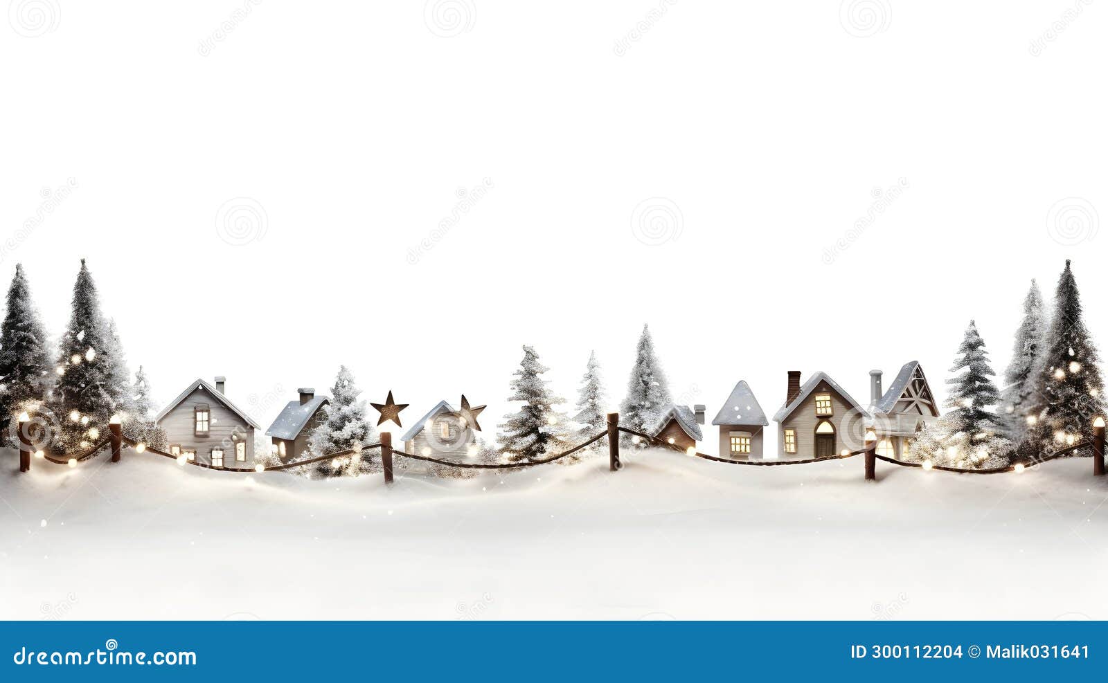 A Festive Winter Holiday Scene Featuring a Vibrant Holiday Border Stock ...