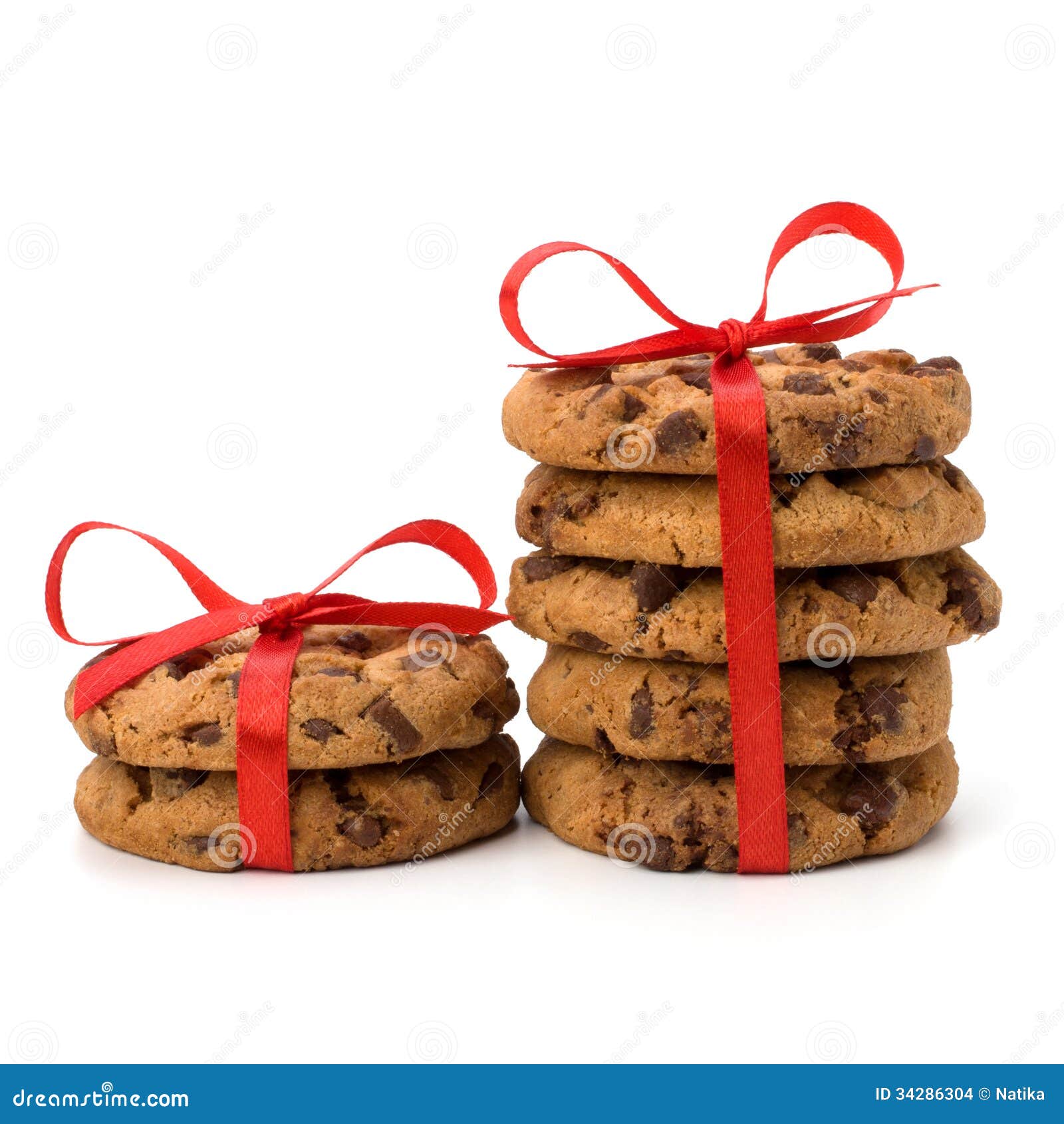 Festive Wrapped Chocolate Pastry Biscuits Stock Photo - Image of food ...
