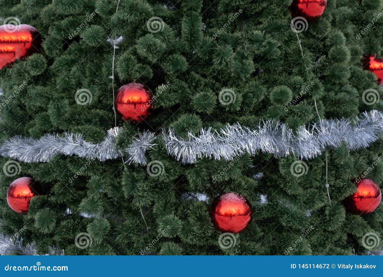 A Festively Decorated Christmas Tree Sparkle Pattern Stock Photo ...