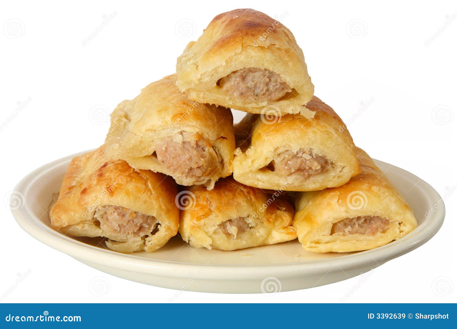 Festliche Wurstrollen. stockbild. Bild von wurst, mästen - 3392639