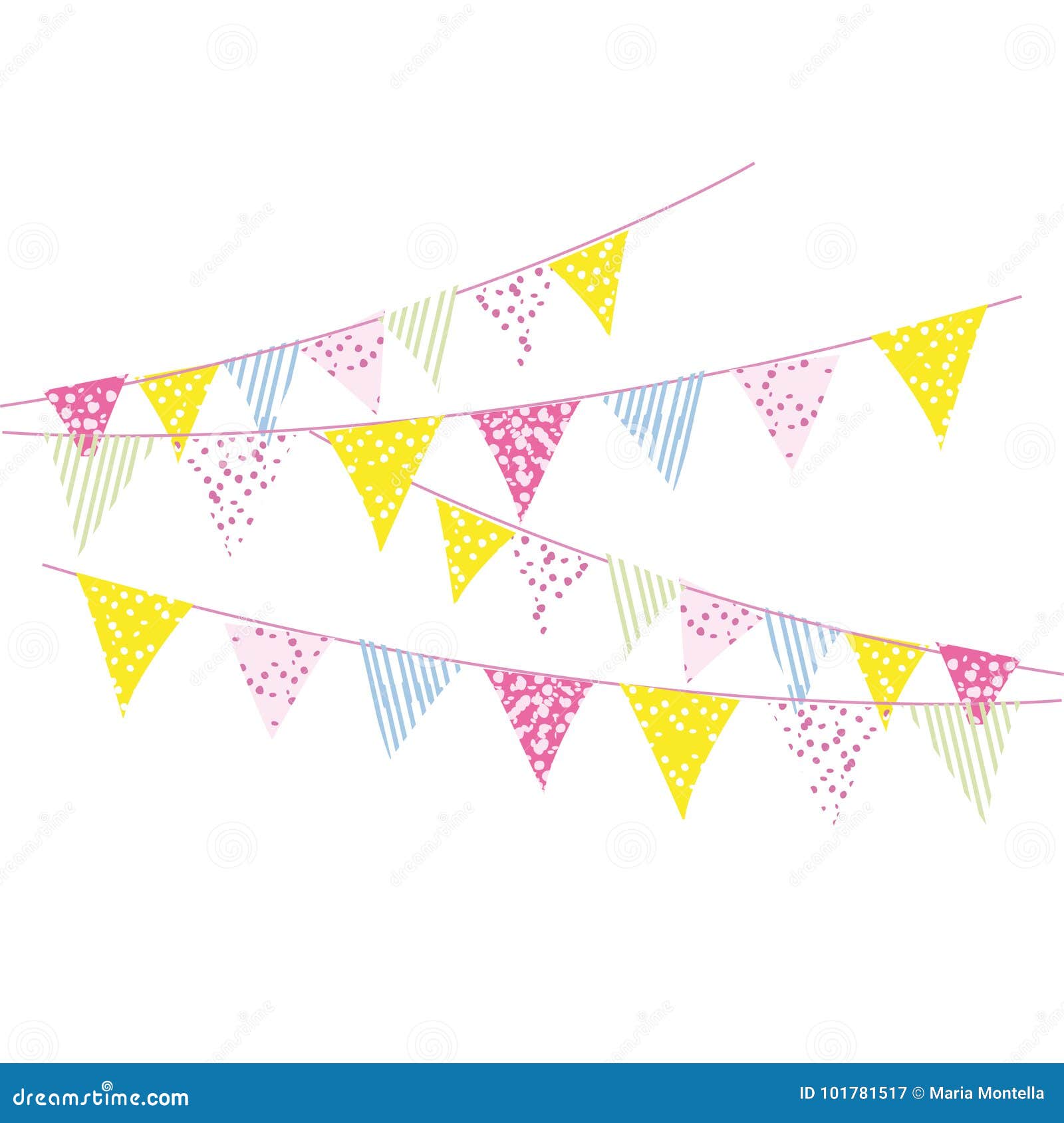 Festoons stock illustrationer. Illustration av konfettiar - 101781517