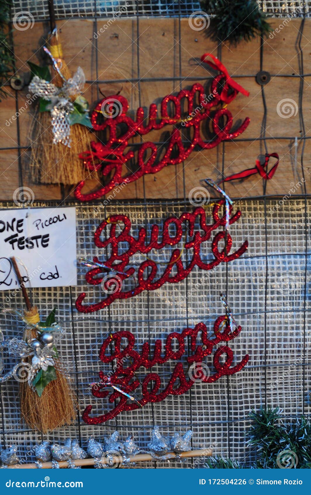 Festoons of Christmas stock photo. Image of round, ornament - 172504226