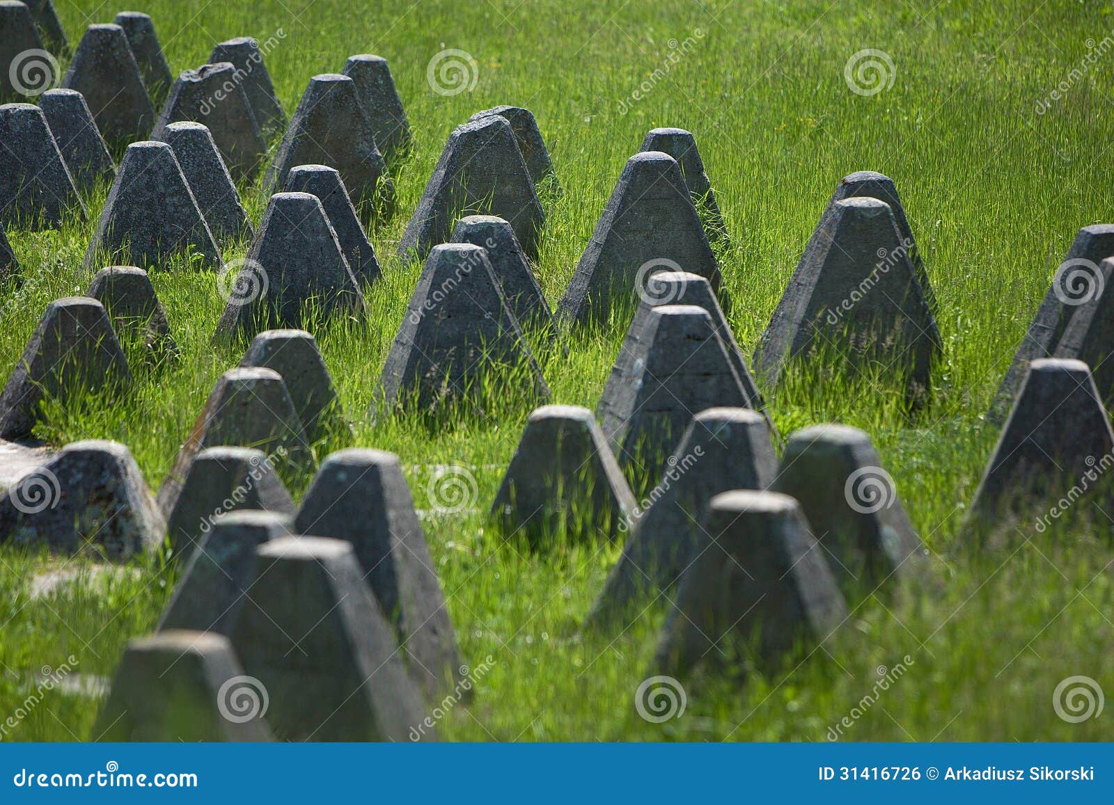Festungsfront Oder-Warthe-Bogen - Dragon S Teeth (fortification) Stock ...