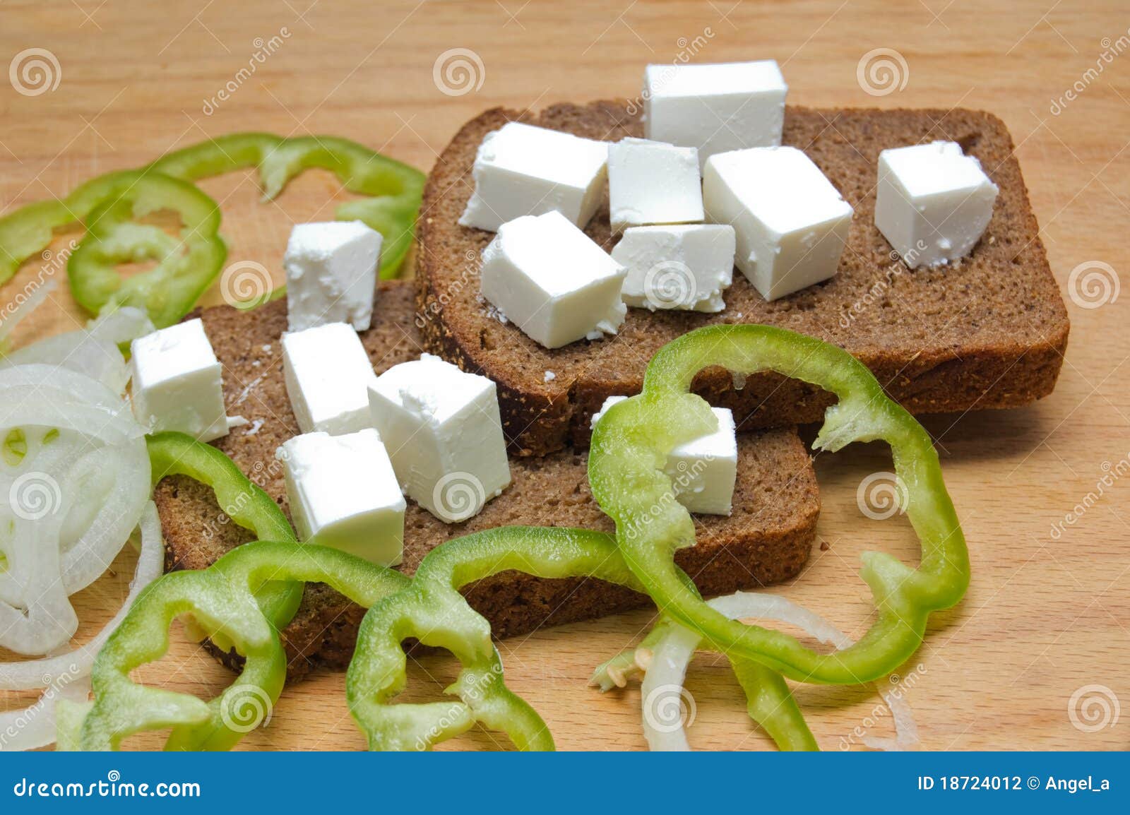 Feta cheese cubes stock photo. Image of feta, meal, closeup - 18724012