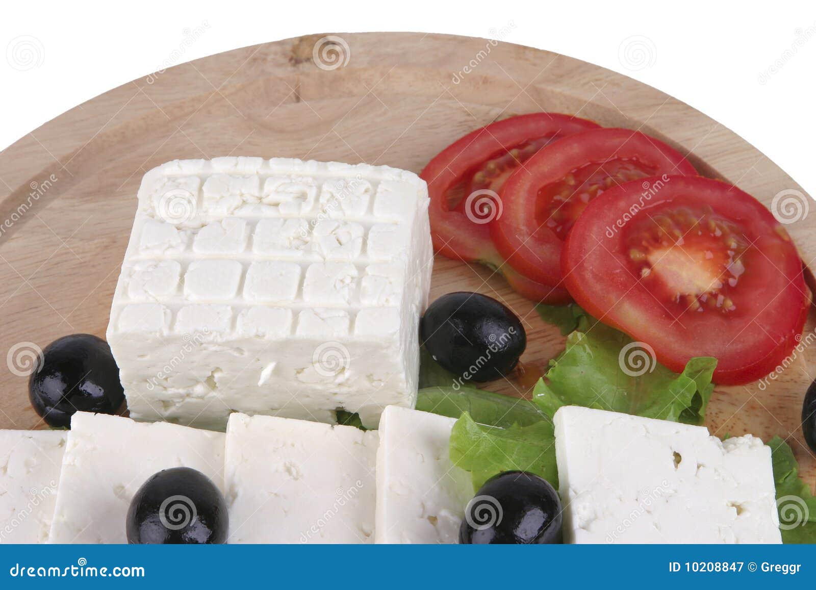 Feta Cheese with Olives on Plate Stock Image - Image of cook, board ...