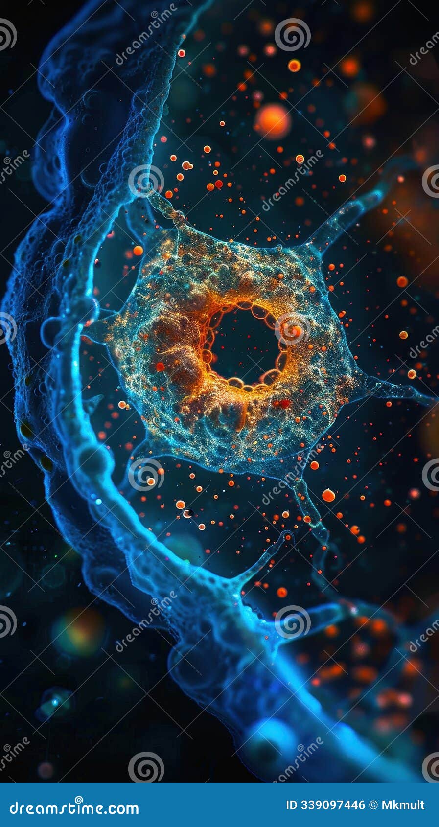 Fetal Ovary Micrograph Showcasing Oocyte Development during Leptotene ...