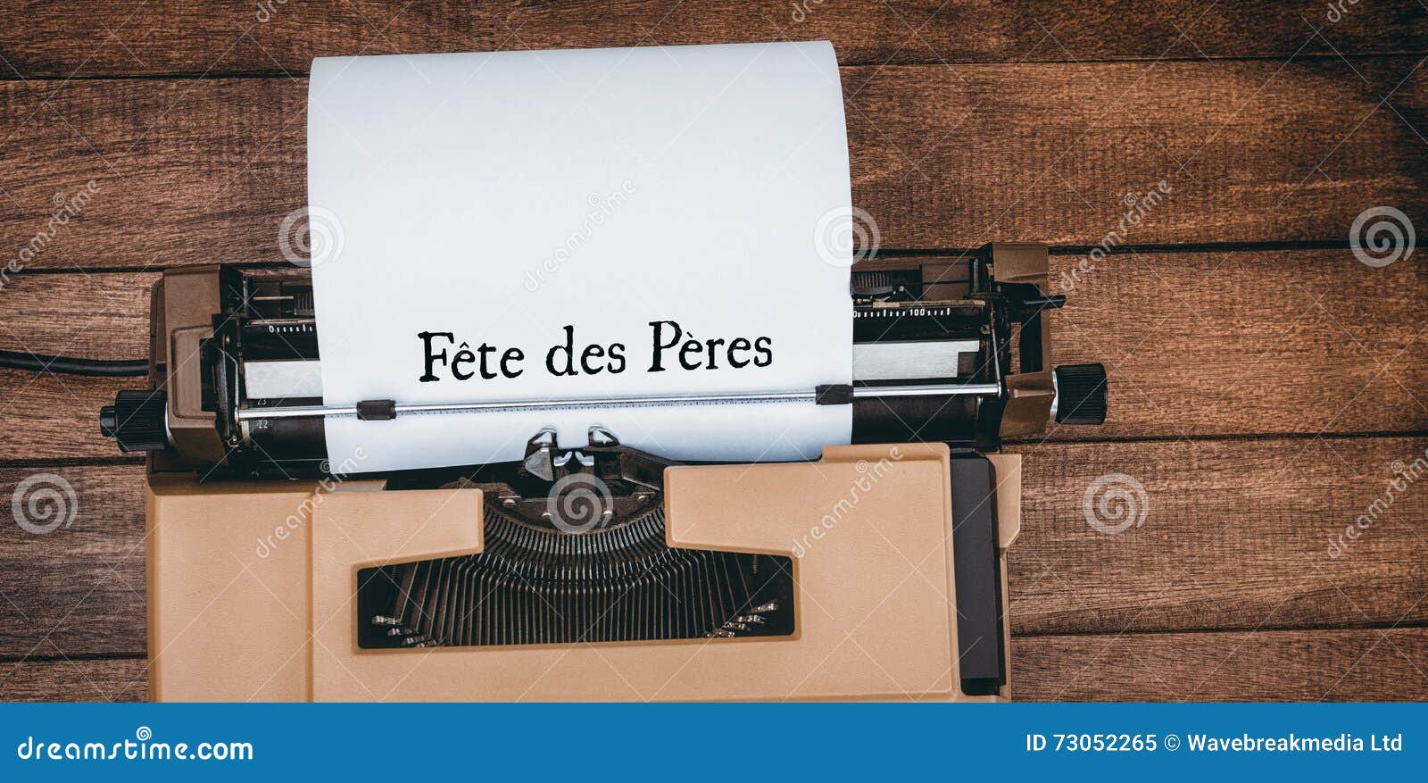 Fete Des Peres Written on Paper Stock Image - Image of pattern, blank ...