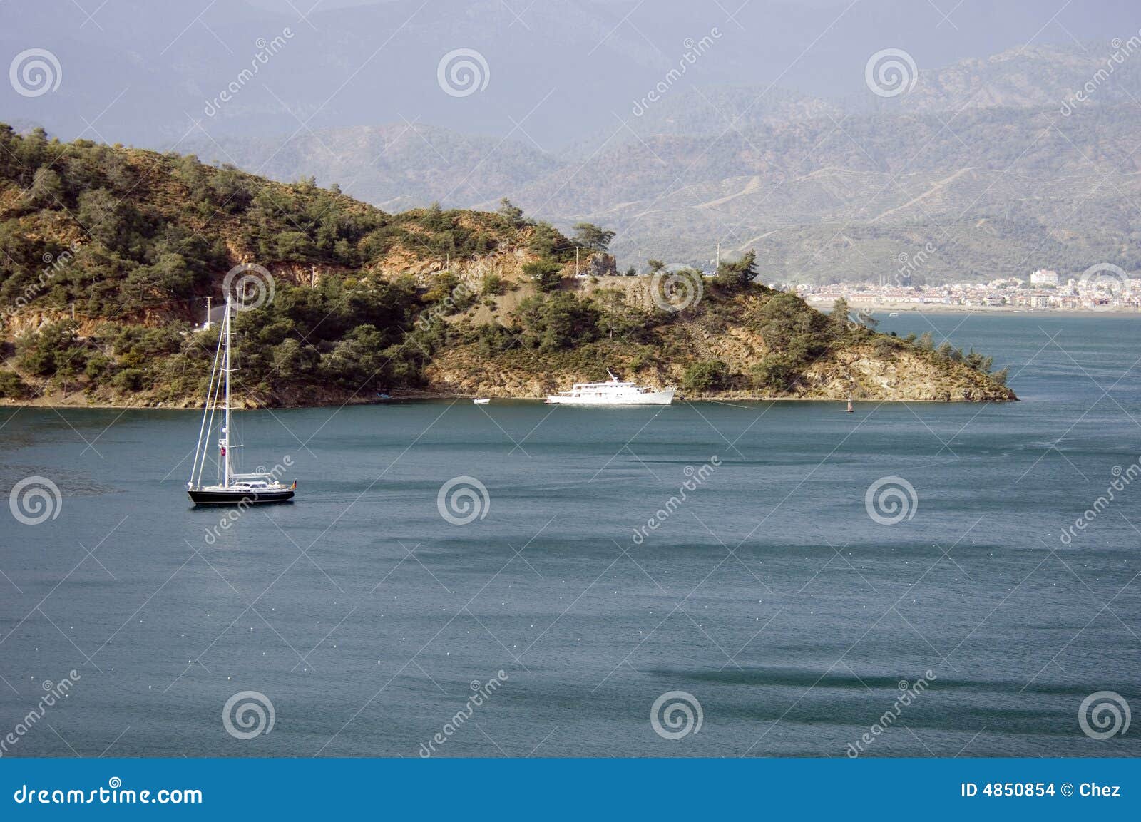 Fethiye sailing boat stock photo. Image of vacation, fethiye - 4850854