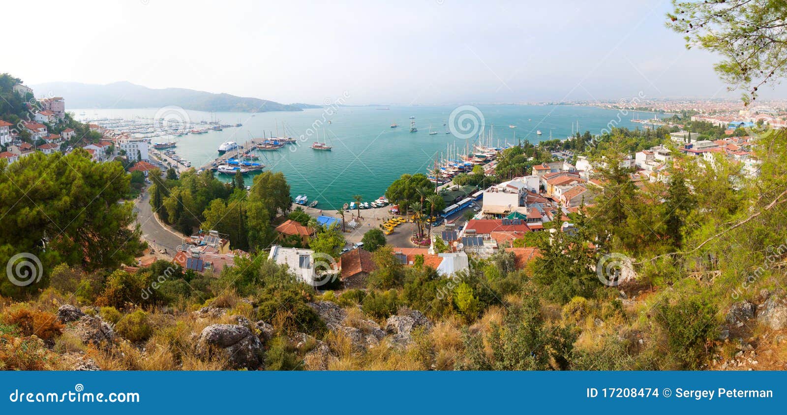 Fethiye, Turkey stock photo. Image of hotel, marina, architecture ...