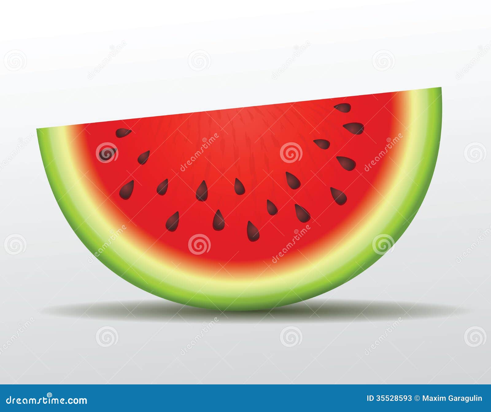 Fetta Dell'anguria Di Vettore. Isolato Illustrazione Vettoriale ...