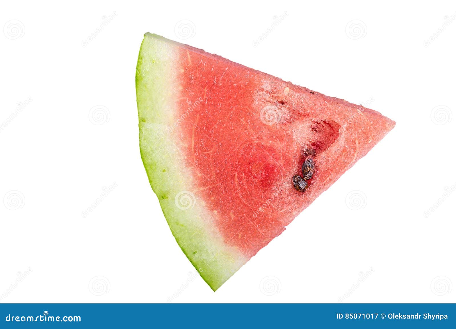 Fetta dell'anguria isolata immagine stock. Immagine di uscire - 85071017