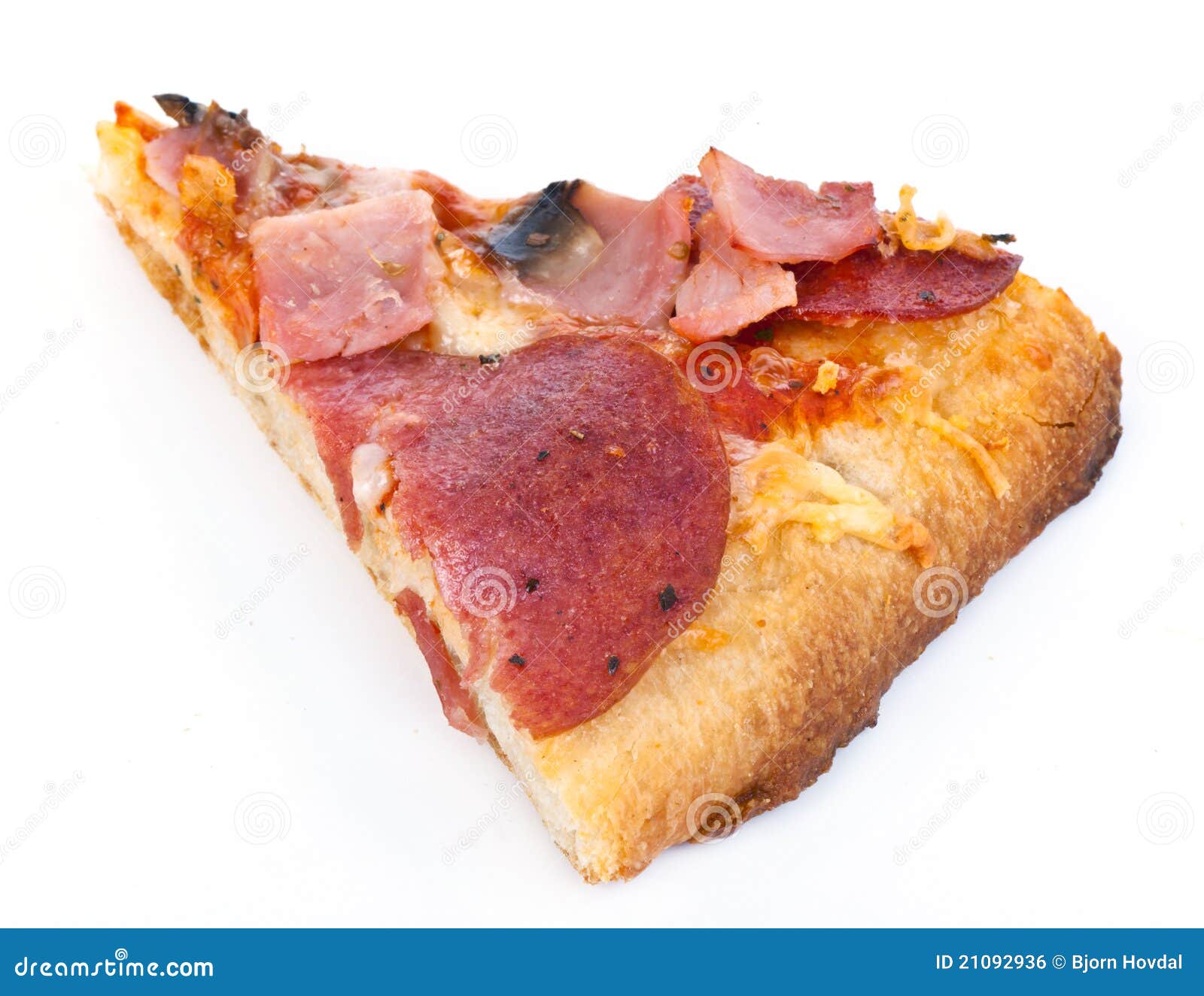 Fetta della pizza fotografia stock. Immagine di calorie - 21092936