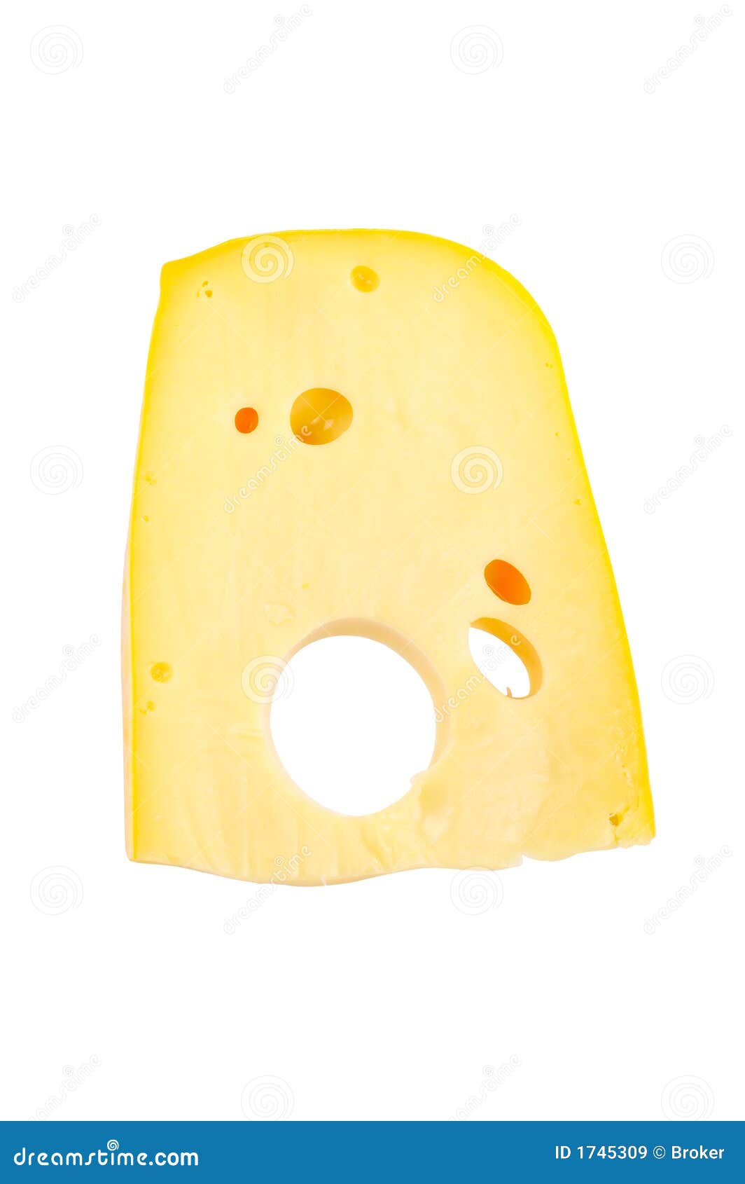 Fetta di formaggio immagine stock. Immagine di parte, fresco - 1745309