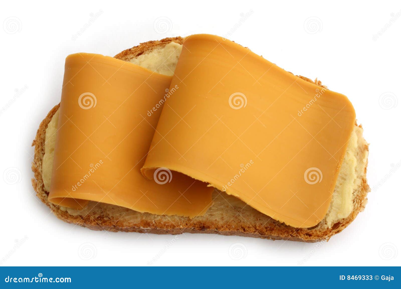 Fetta Di Pane Con Formaggio Marrone Norvegese Immagine Stock - Immagine ...