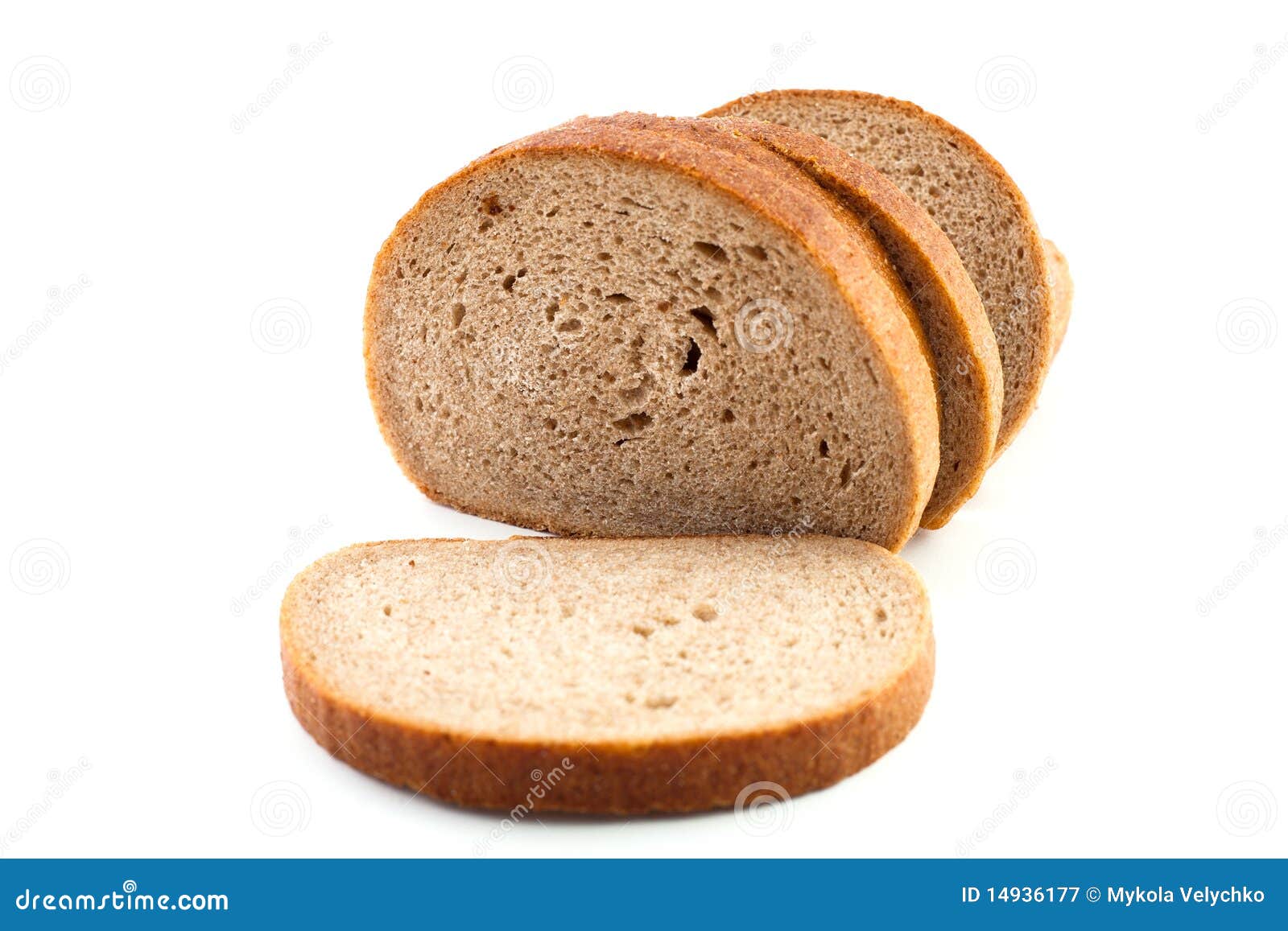 Fetta di pane marrone immagine stock. Immagine di vita - 14936177