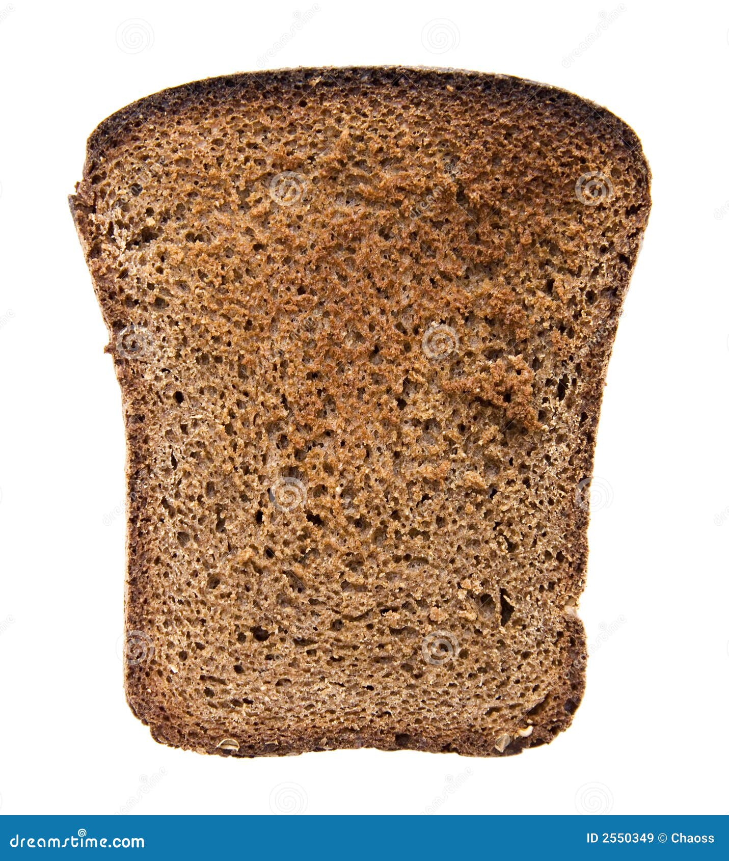 Fetta di pane marrone immagine stock. Immagine di cereale - 2550349
