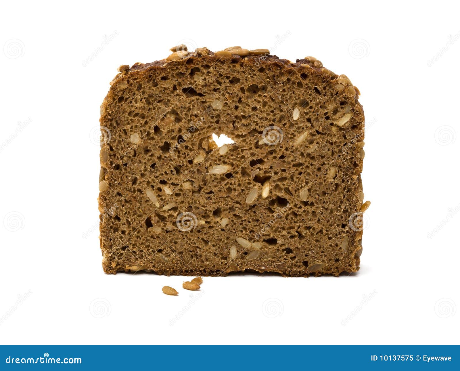 Fetta Di Pane Marrone Dell'intero Granulo Immagine Stock - Immagine di ...