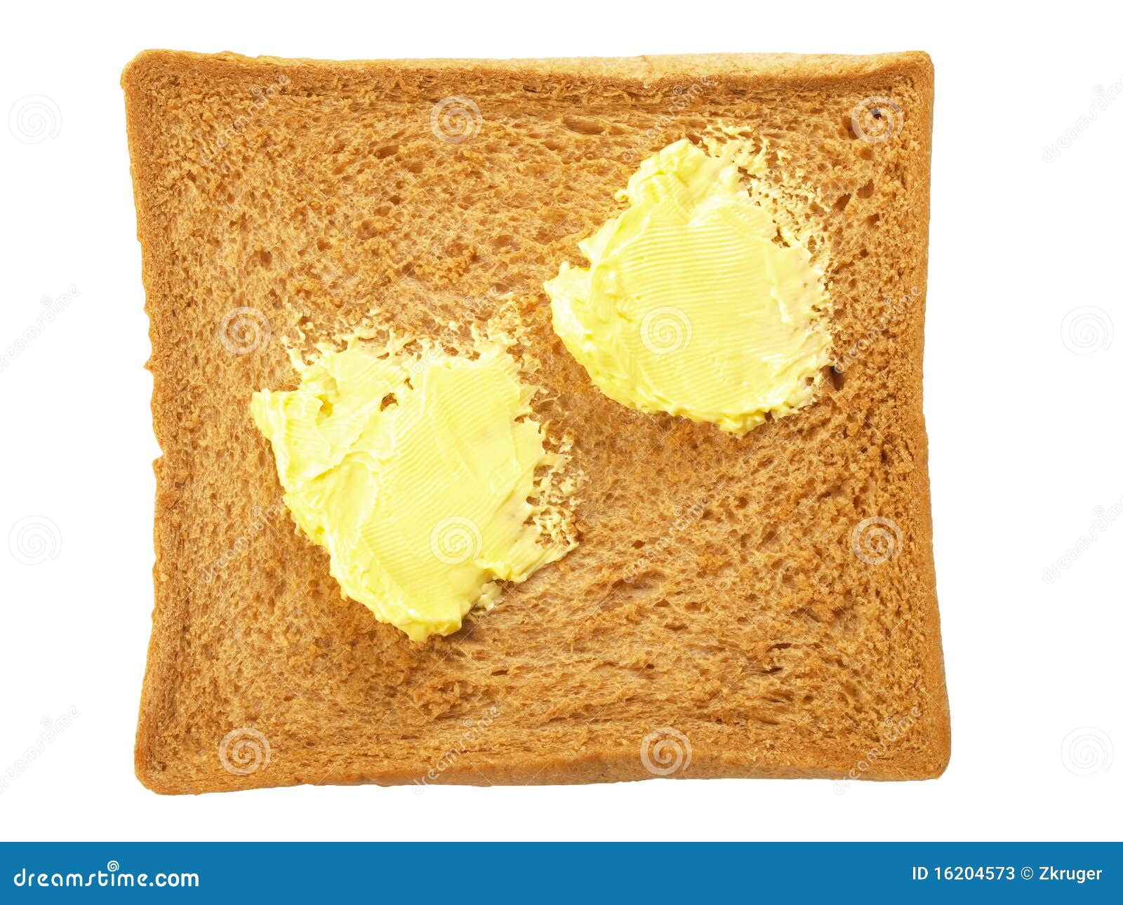 Fetta Di Pane Marrone Imburrato Immagine Stock - Immagine di cucina ...