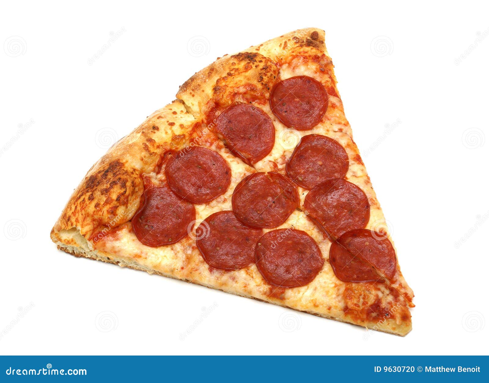 Fetta di pizza fotografia stock. Immagine di torta, alimento - 9630720