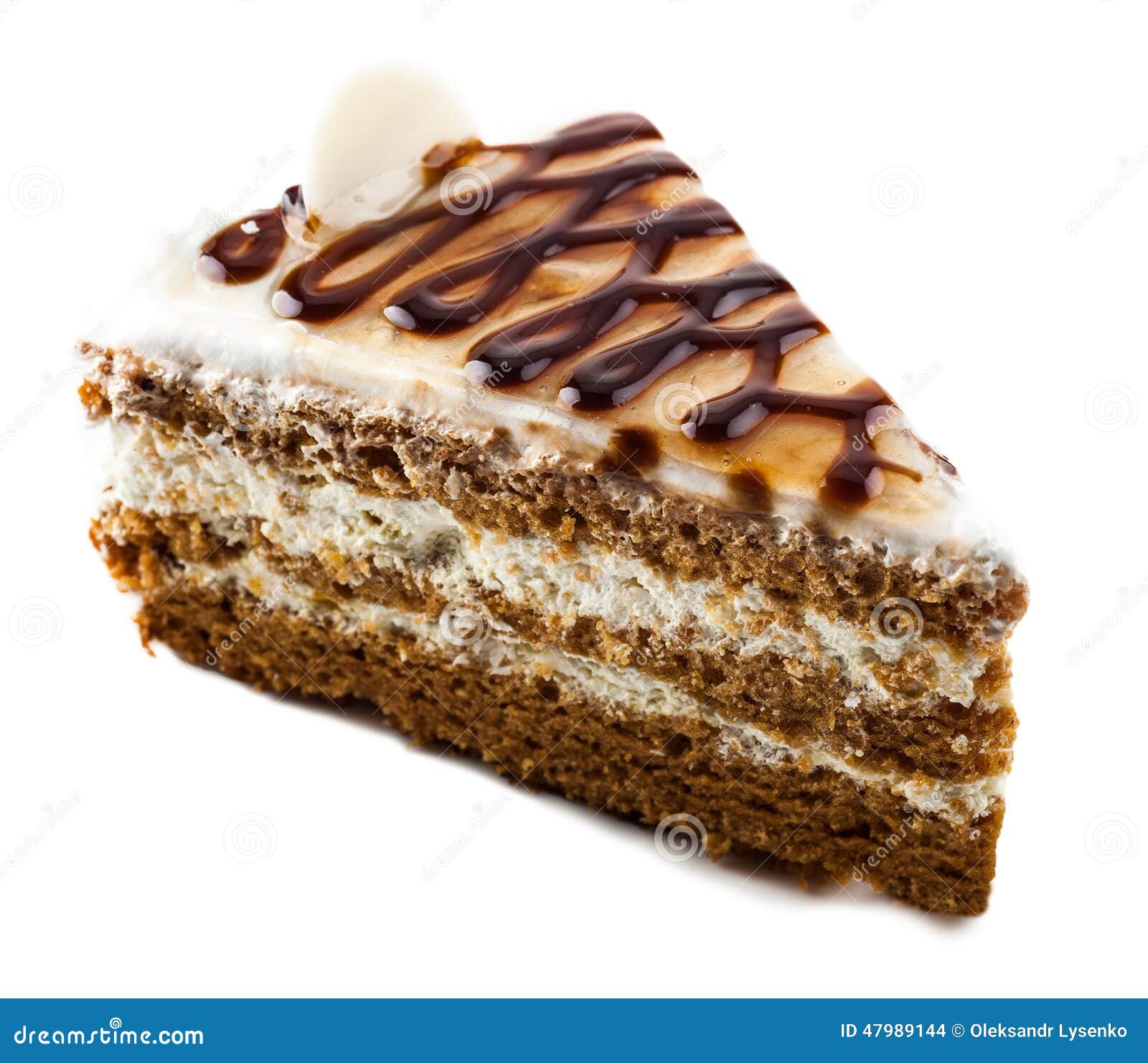 Fetta Di Torta Di Cioccolato Fotografia Stock - Immagine di zucchero ...