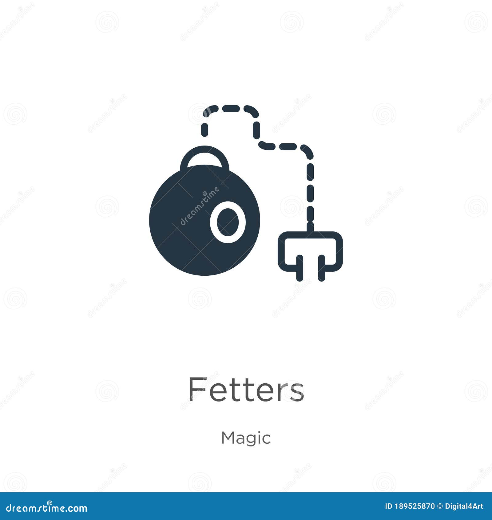 Fetters Vector Icon Isolated On Transparent Background, Fetters ...