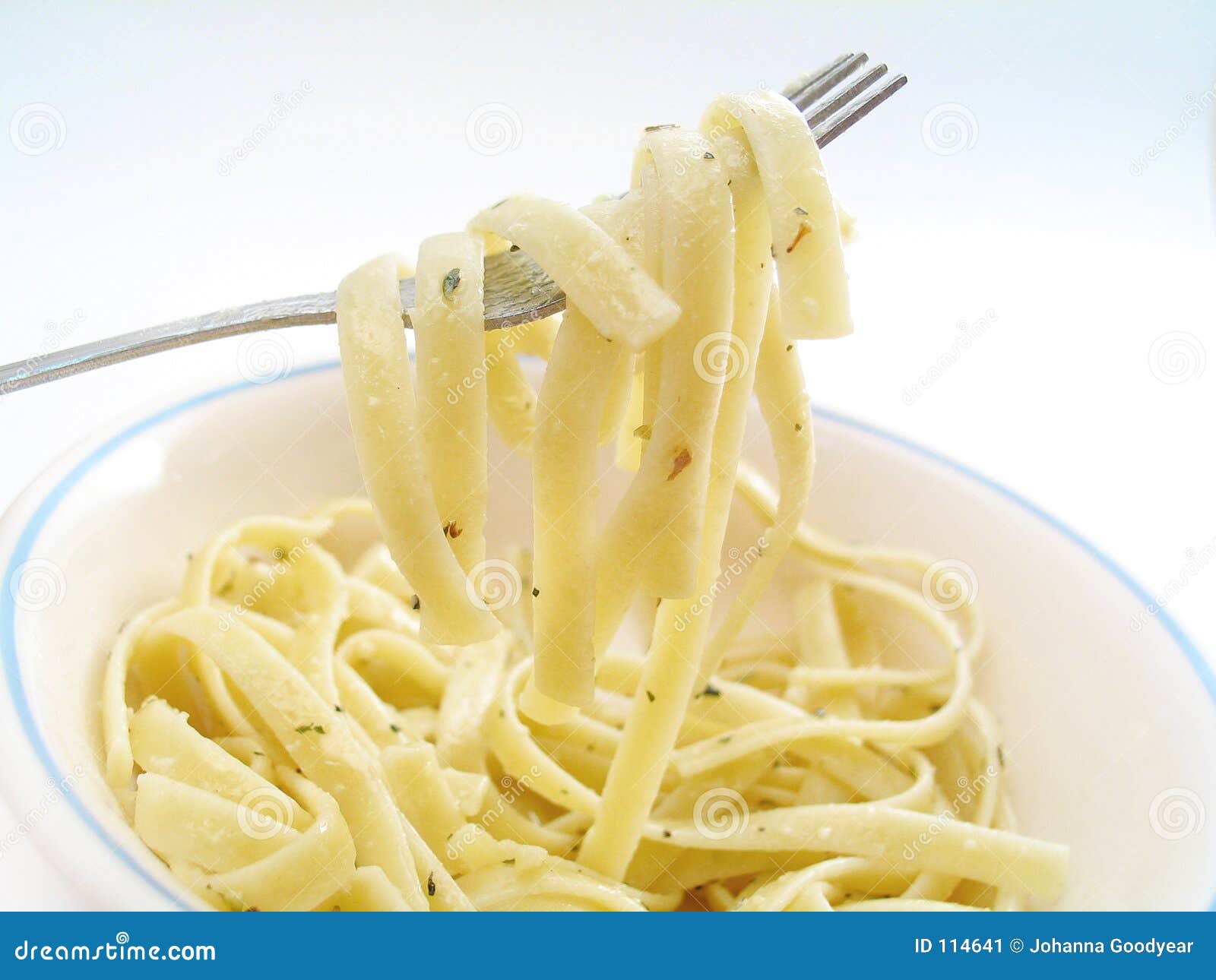 Fettucine 2 stock image. Image of cuisine, fork, calories - 114641