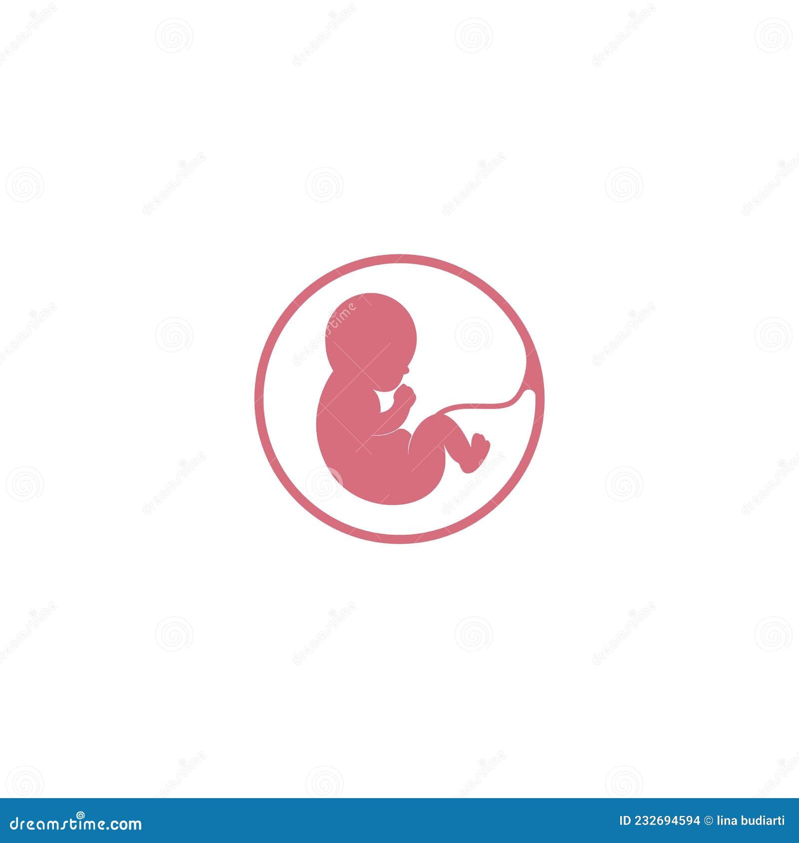 Fetus logo stock vector. Illustration of hospital, baby - 232694594