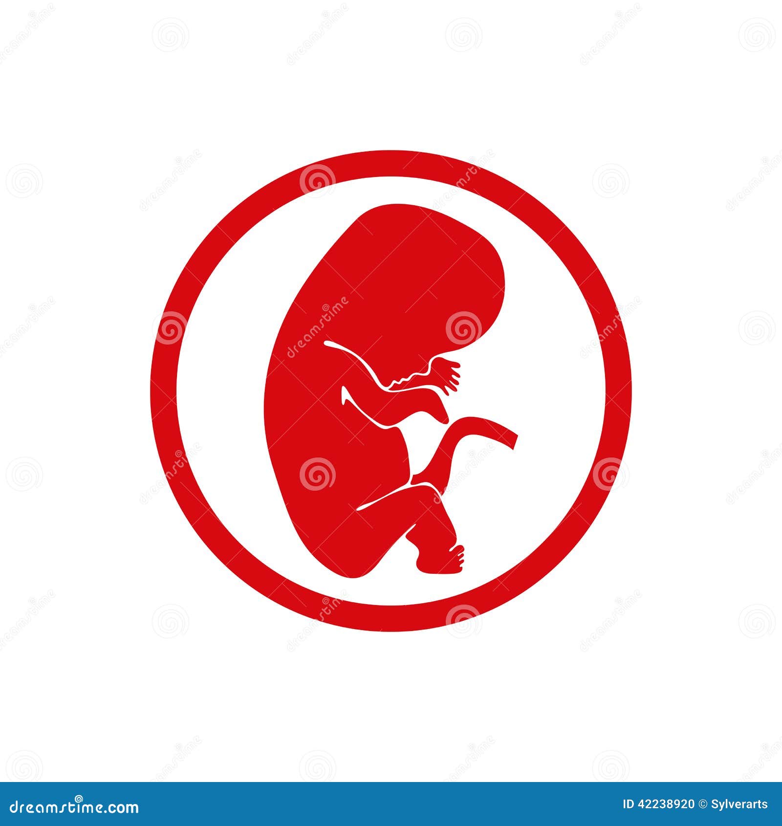 Fetus Vector Icon Isolated. Stock Vector - Illustration of face, body ...