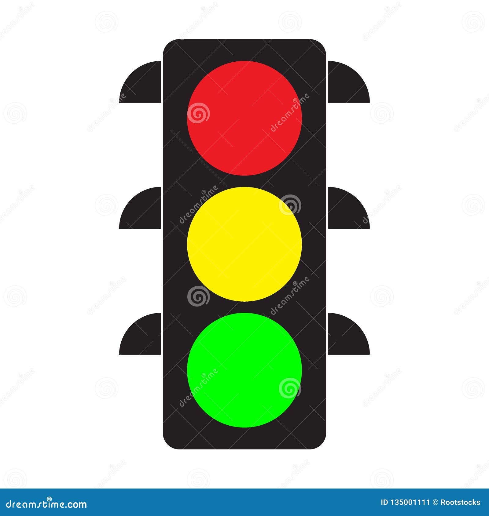 Feu de signalisation illustration stock. Illustration du interdit ...