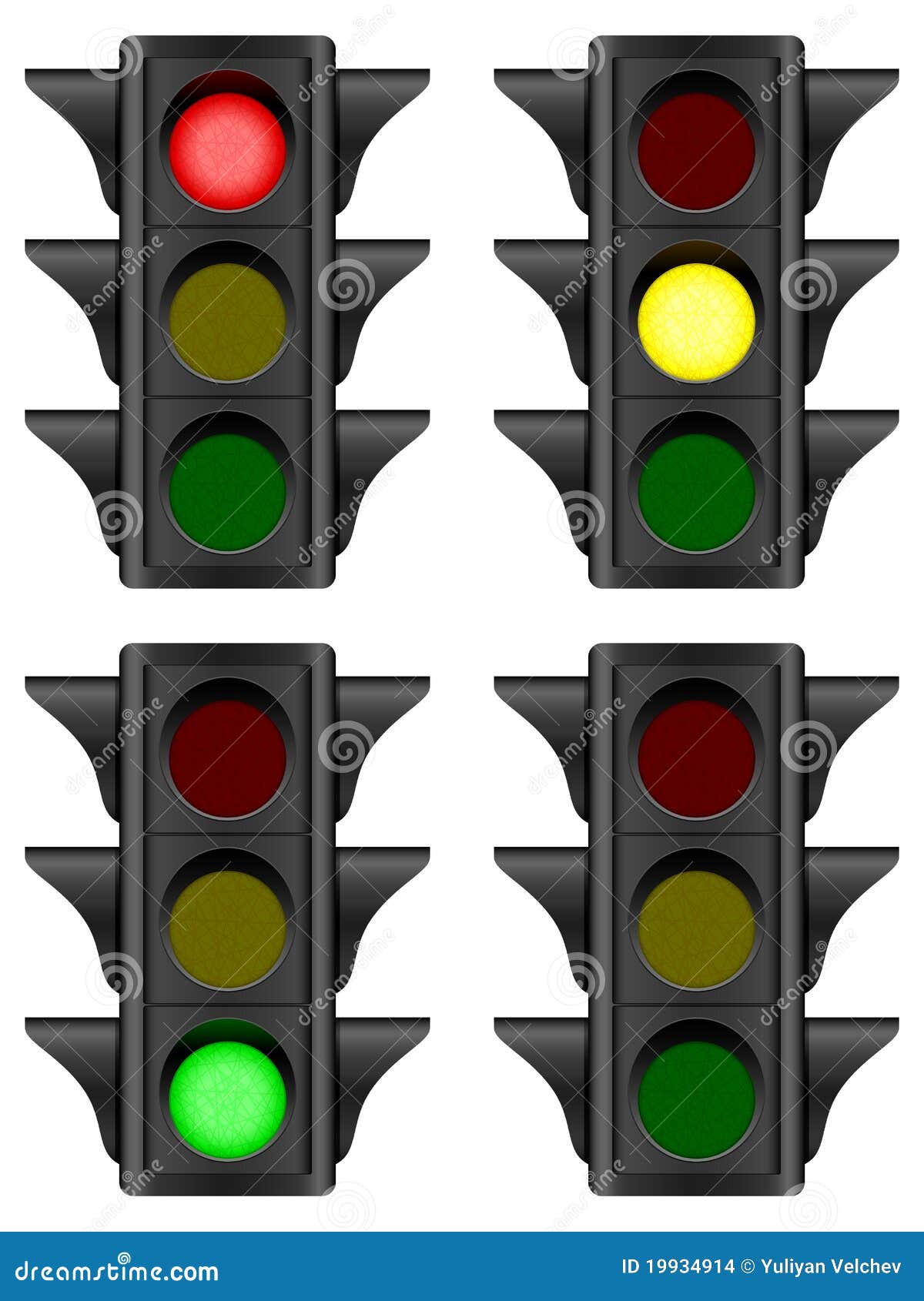 Feu de signalisation illustration de vecteur. Illustration du ...