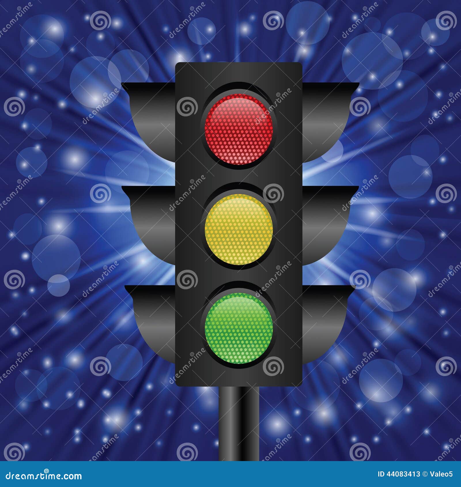 Feu de signalisation illustration de vecteur. Illustration du isolement ...