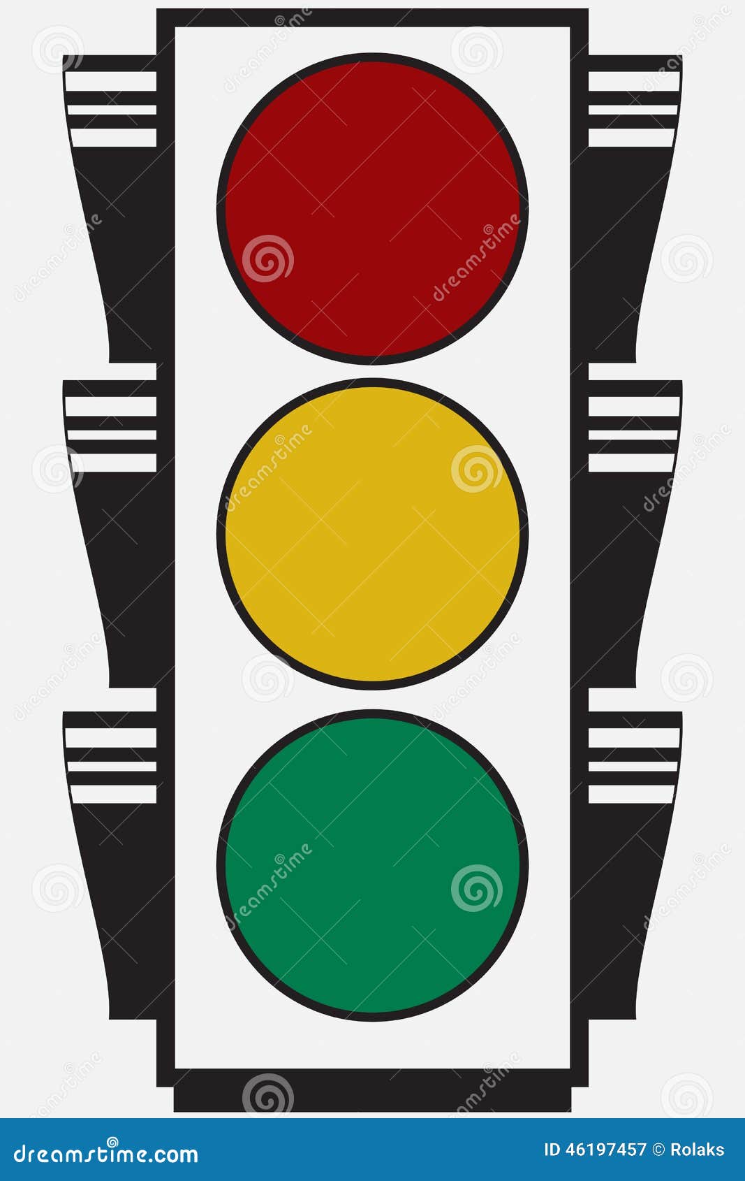 Feu de signalisation illustration de vecteur. Illustration du route ...