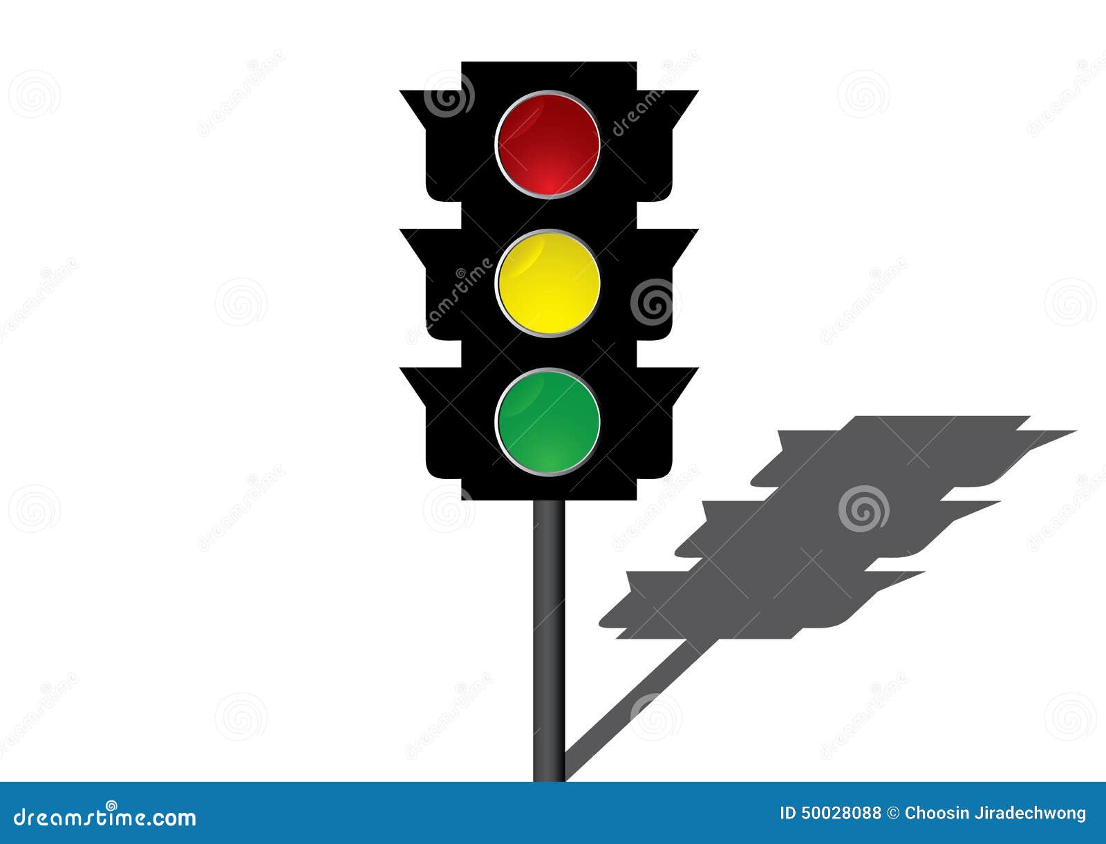 Feu de signalisation illustration de vecteur. Illustration du rouge ...