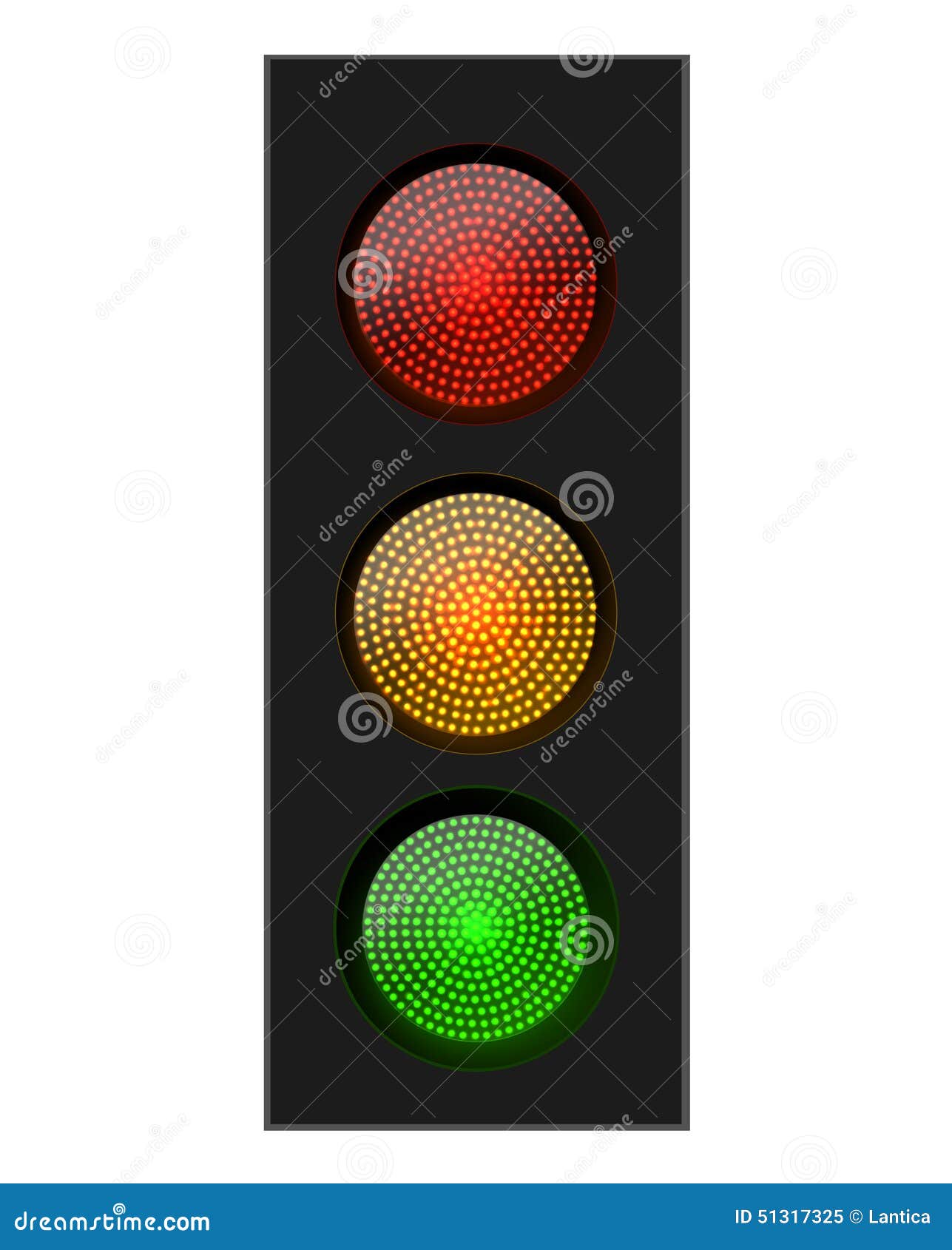 Feu de signalisation illustration de vecteur. Illustration du sémaphore ...