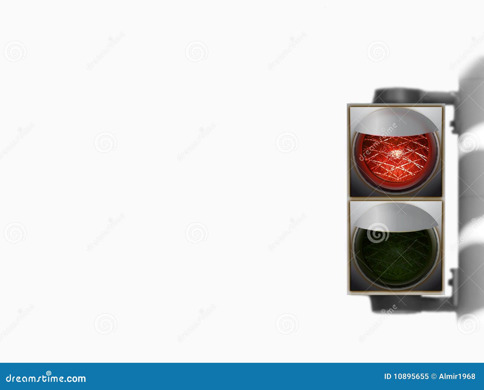 Feu de signalisation rouge image stock. Image du route - 10895655