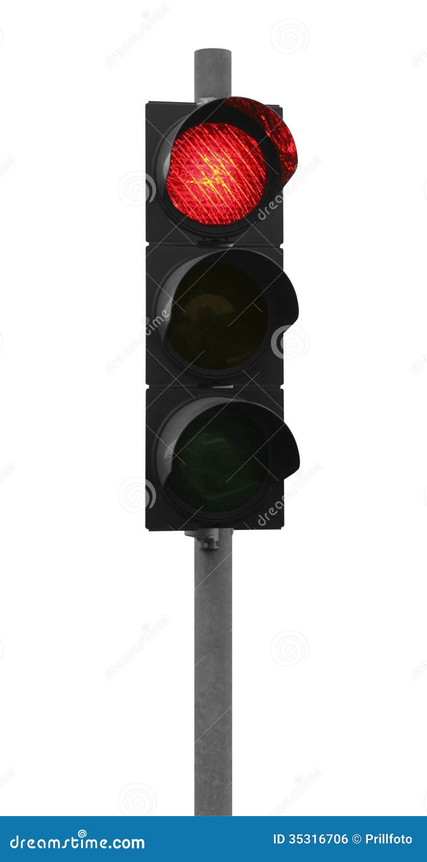 Feu de signalisation rouge photo stock. Image du couleur - 35316706