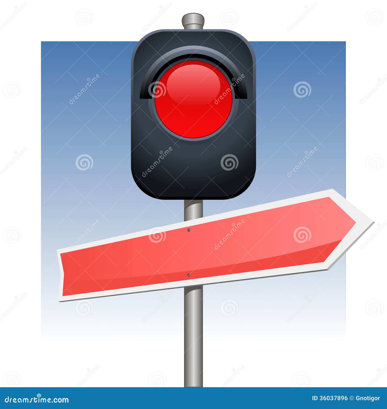 Feu de signalisation rouge illustration de vecteur. Illustration du ...