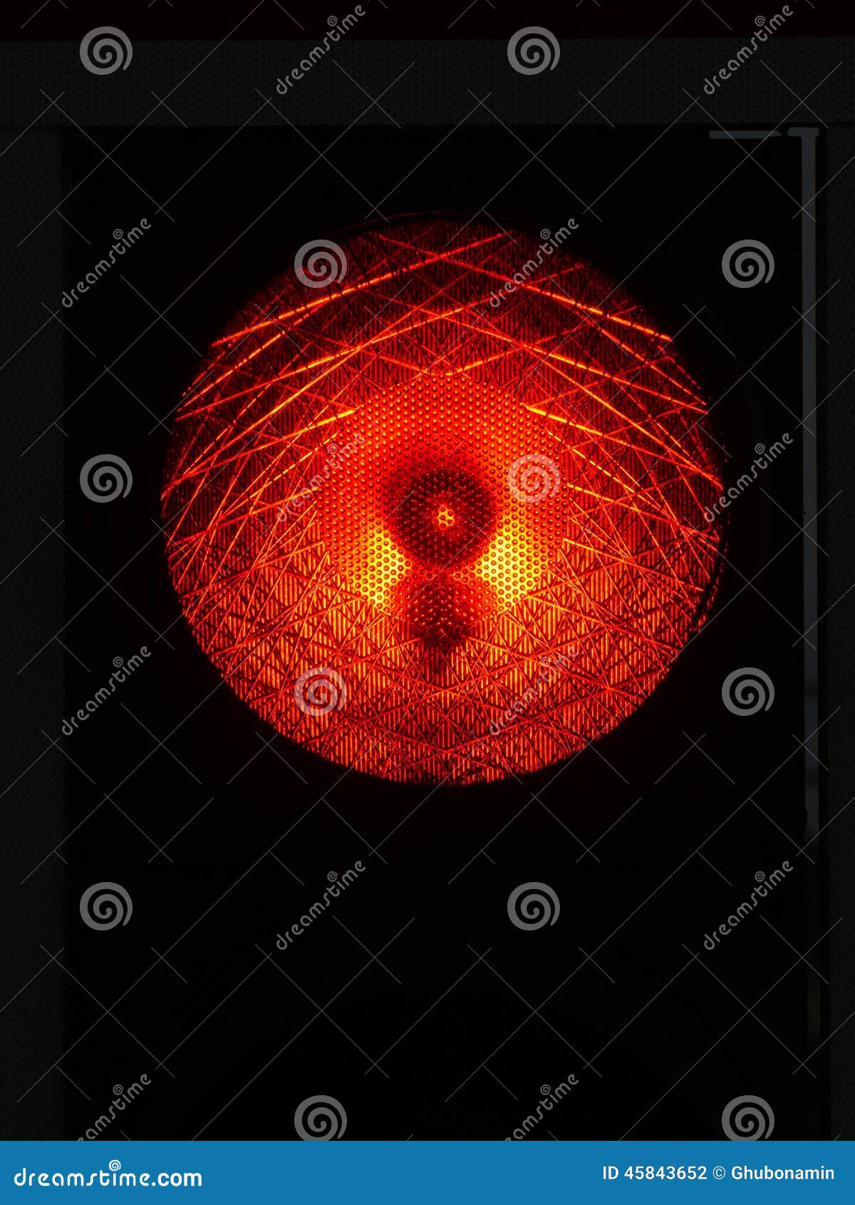 Feu de signalisation rouge photo stock. Image du interdit - 45843652