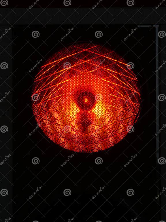 Feu de signalisation rouge photo stock. Image du interdit - 45843652