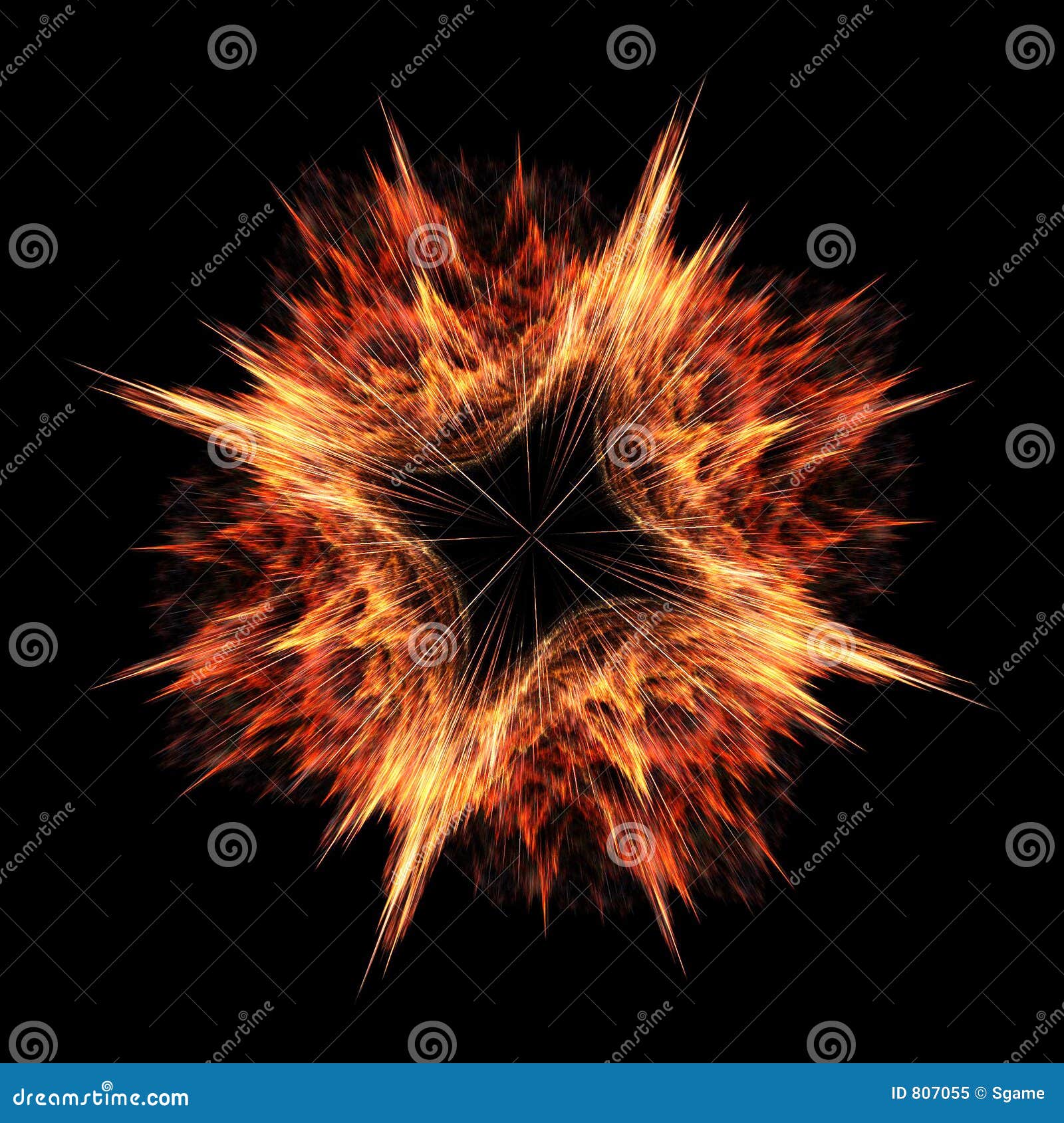 Feuer explodieren stock abbildung. Illustration von glanz - 807055